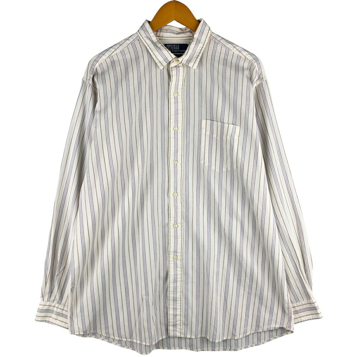 商品詳細 ブランド・Ralph Lauren・ラルフローレン・ 特徴・薄手・長袖・レギュラーカラー・ポケット付き・ モデル/形状・POLO by Ralph Lauren CORWIN・長袖 コットンストライプシャツ・ 素材・コットン:10...