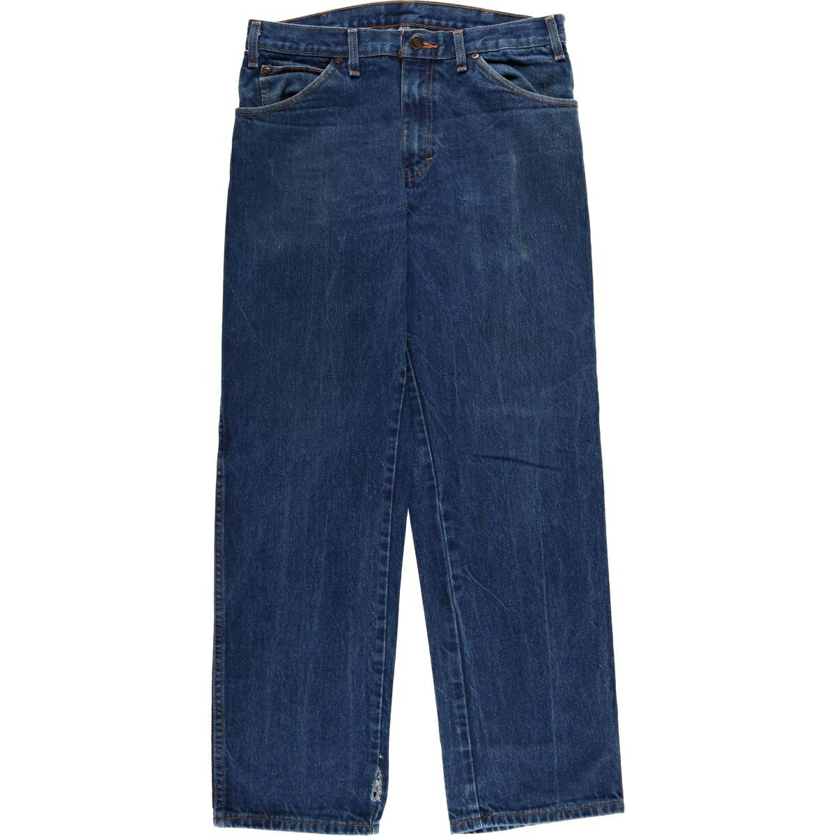 商品詳細 ブランド・Dickies・ディッキーズ・ 特徴・ジッパーフライ・ モデル/形状・ストレートデニムパンツ・ 素材・コットン:100%・ 色・ブルー系 青色・ 柄・無地・ロゴパッチ・ 生産国・メキシコ製・ 年代 サイズ・メンズw34・...