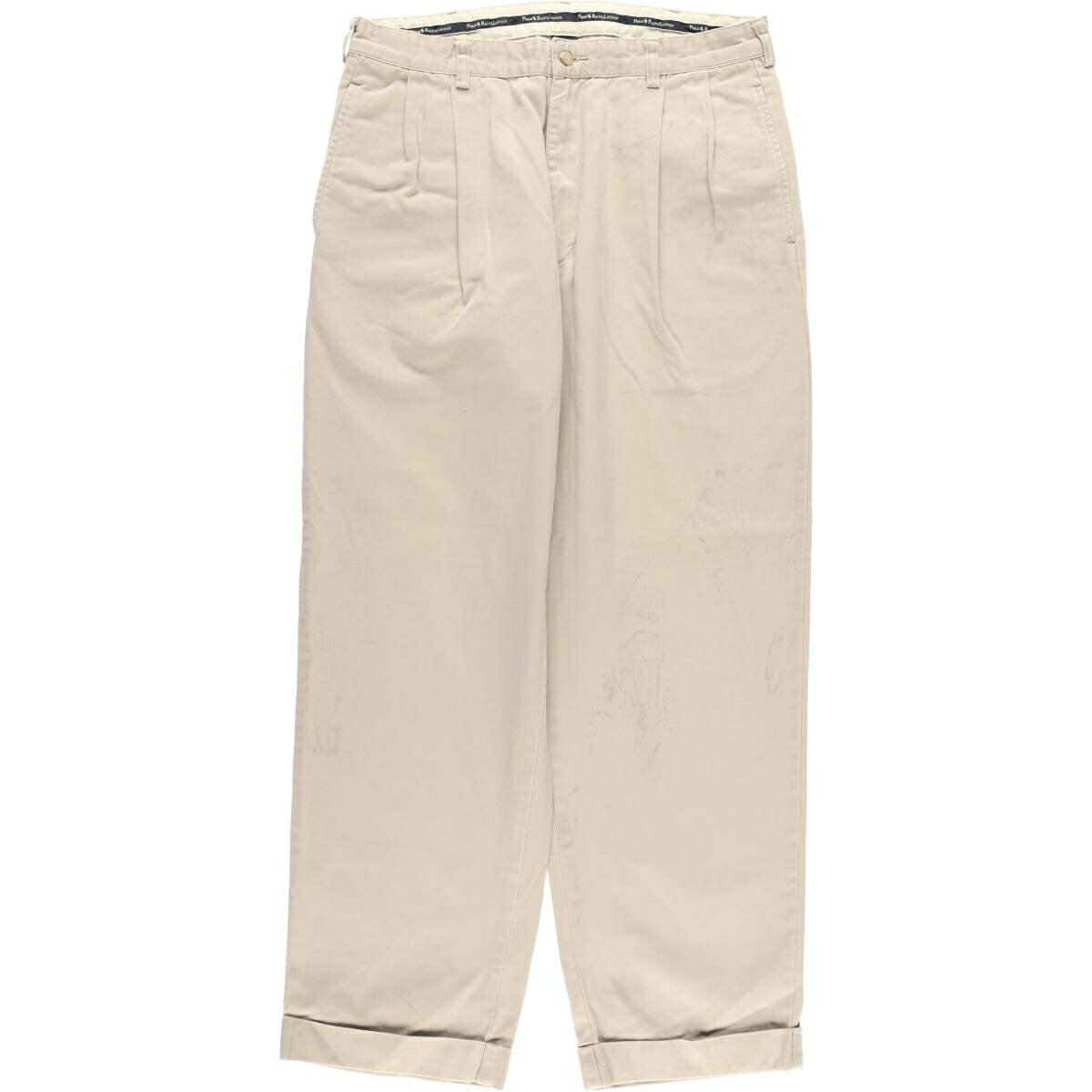 商品詳細 ブランド・Ralph Lauren・ラルフローレン・ 特徴・ツータック・ワイドパンツ・ジッパーフライ・ モデル/形状・Polo Ralph Lauren HAMMOND PANT・チノパンツ・ 素材・コットン:100%・ 色・ベー...