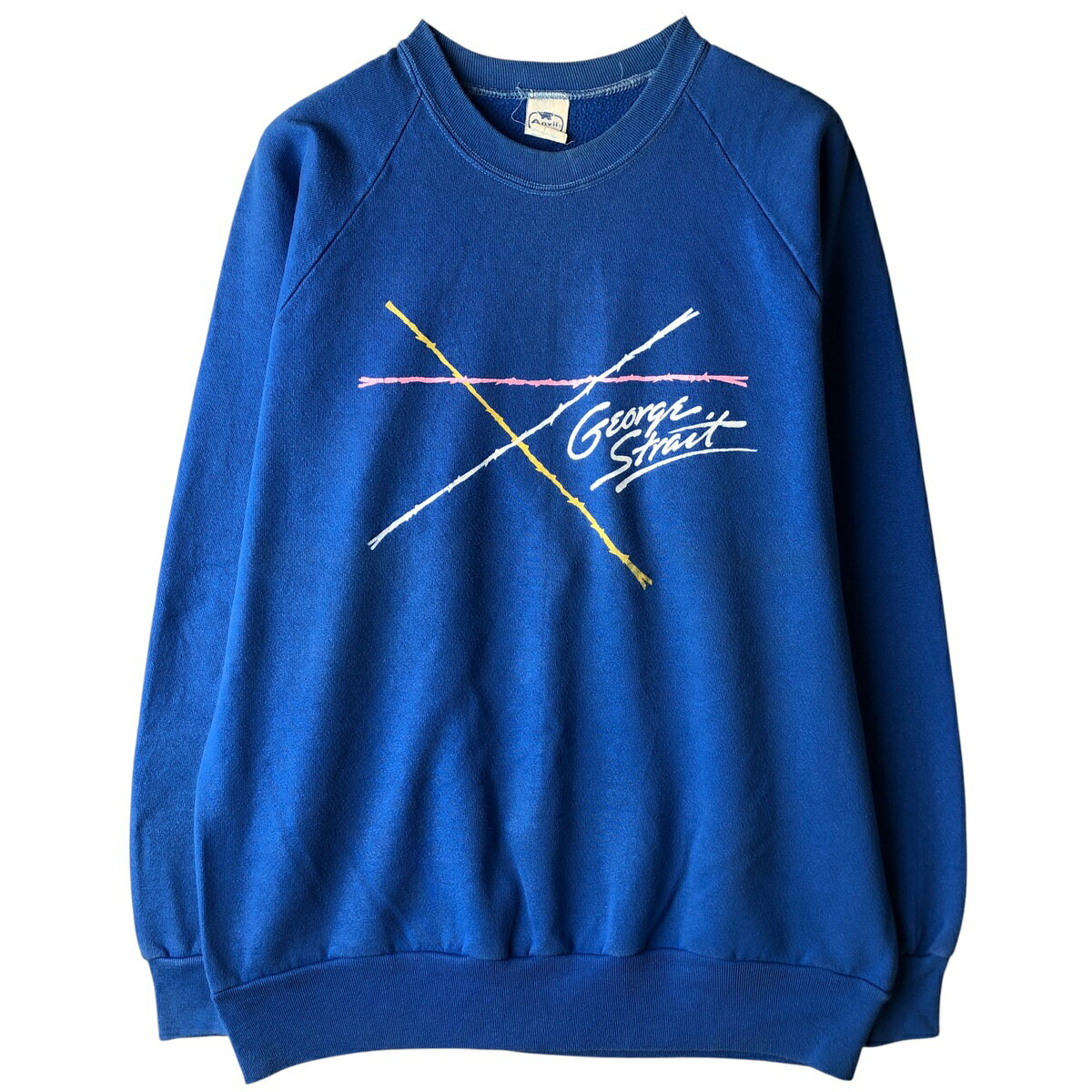 商品詳細 ブランド・Anvil・アンビル・ 特徴・クルーネック(丸首)・長袖・ヴィンテージ・ラグランスリーブ・ モデル/形状・プリントスウェットシャツ トレーナー・ 素材・コットン:50%・ポリエステル:50%・ 色・ブルー系 青色・ 柄・...