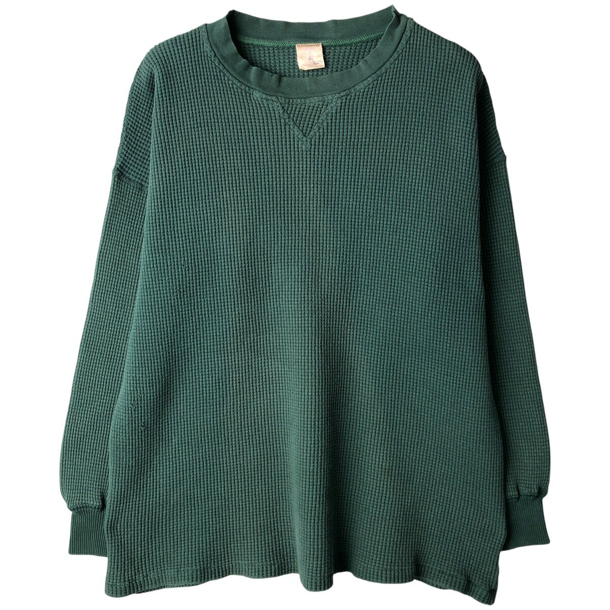 商品詳細 ブランド・STANFIELD'S・ 特徴・クルーネック(丸首)・長袖・ヴィンテージ・前Vガゼット・ モデル/形状・サーマルロンT ワッフル・ 素材・コットン:100%・ 色・グリーン系 緑色・ 柄・無地・ 生産国・カナダ製・ 年代...