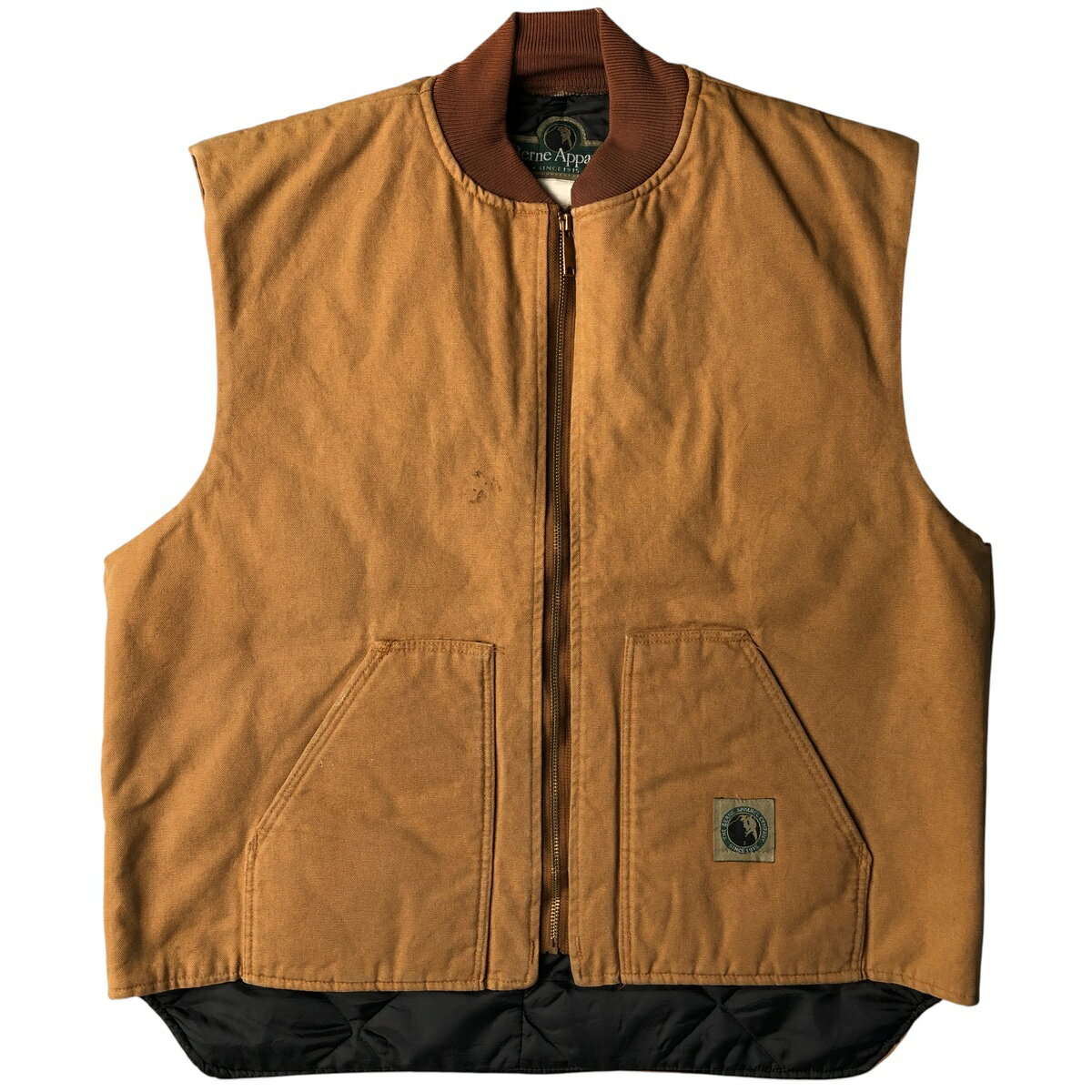 商品詳細 ブランド・Berne Apparel・ 特徴・厚手・フルジップ・キルティングライナー・中綿入り・ヴィンテージ・ モデル/形状・ダックベスト・ 素材・不明・ 色・ベージュ系・ 柄・無地・ロゴパッチ・ 生産国・不明・ 年代・90年代・...