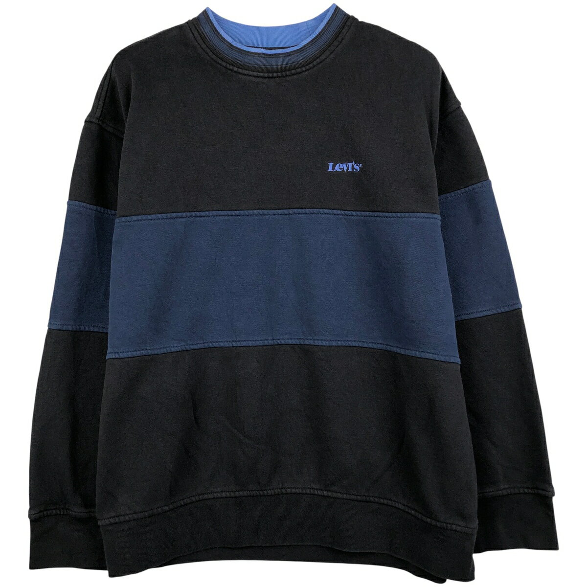 商品詳細 ブランド・Levi's・リーバイス・ 特徴・クルーネック(丸首)・長袖・ツートン・ モデル/形状・RELAXED・ワンポイントロゴスウェットシャツ トレーナー・ 素材・コットン:98%・ポリウレタン:2%・ 色・ブラック系 黒色・...