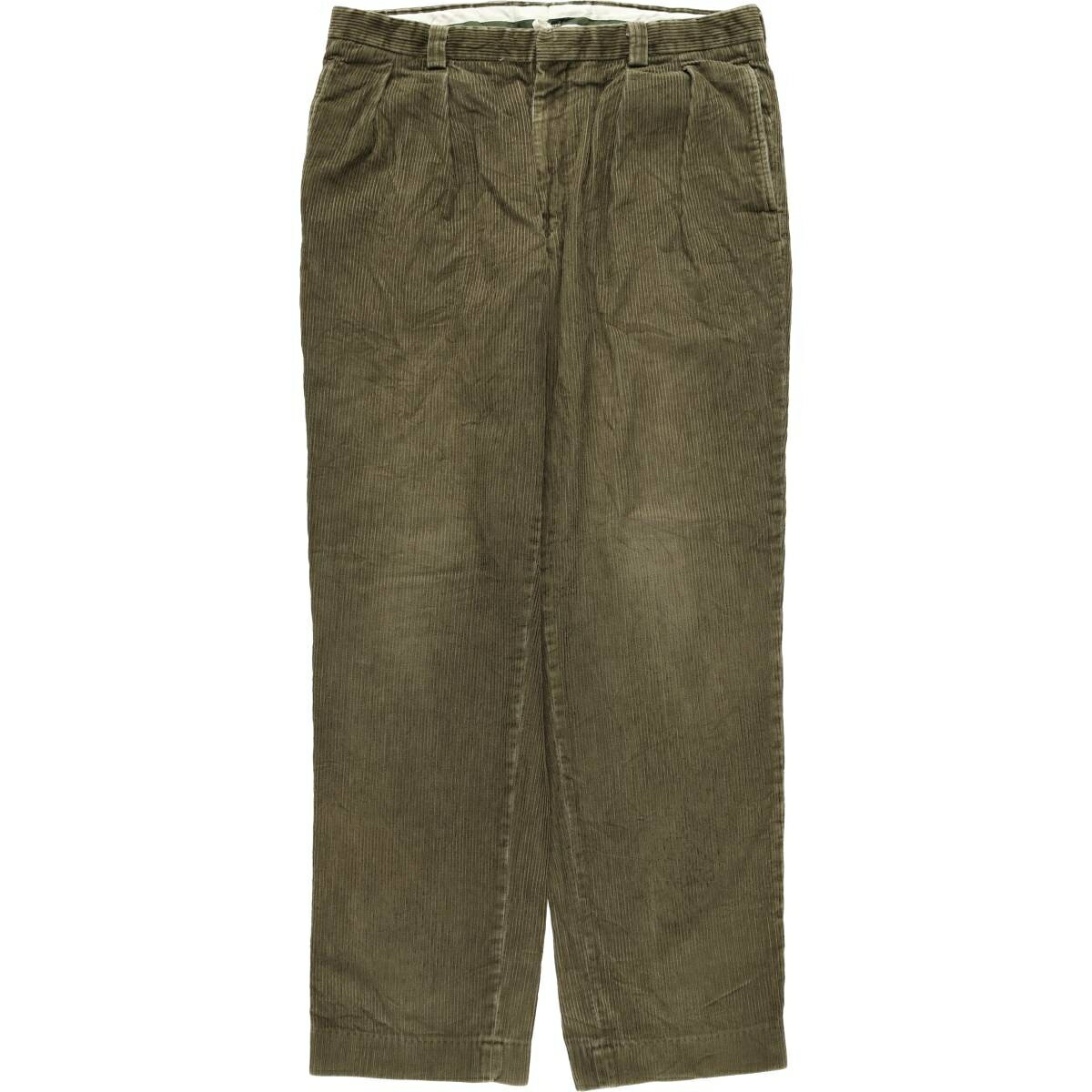 商品詳細 ブランド・L.L.Bean・エルエルビーン・ 特徴・厚手・ワイドパンツ・ジッパーフライ・ツータック・太畝・ モデル/形状・コーデュロイパンツ・ 素材・コットン:80%・ポリエステル:20%・ 色・カーキ系 セージグリーン・ 柄・無...