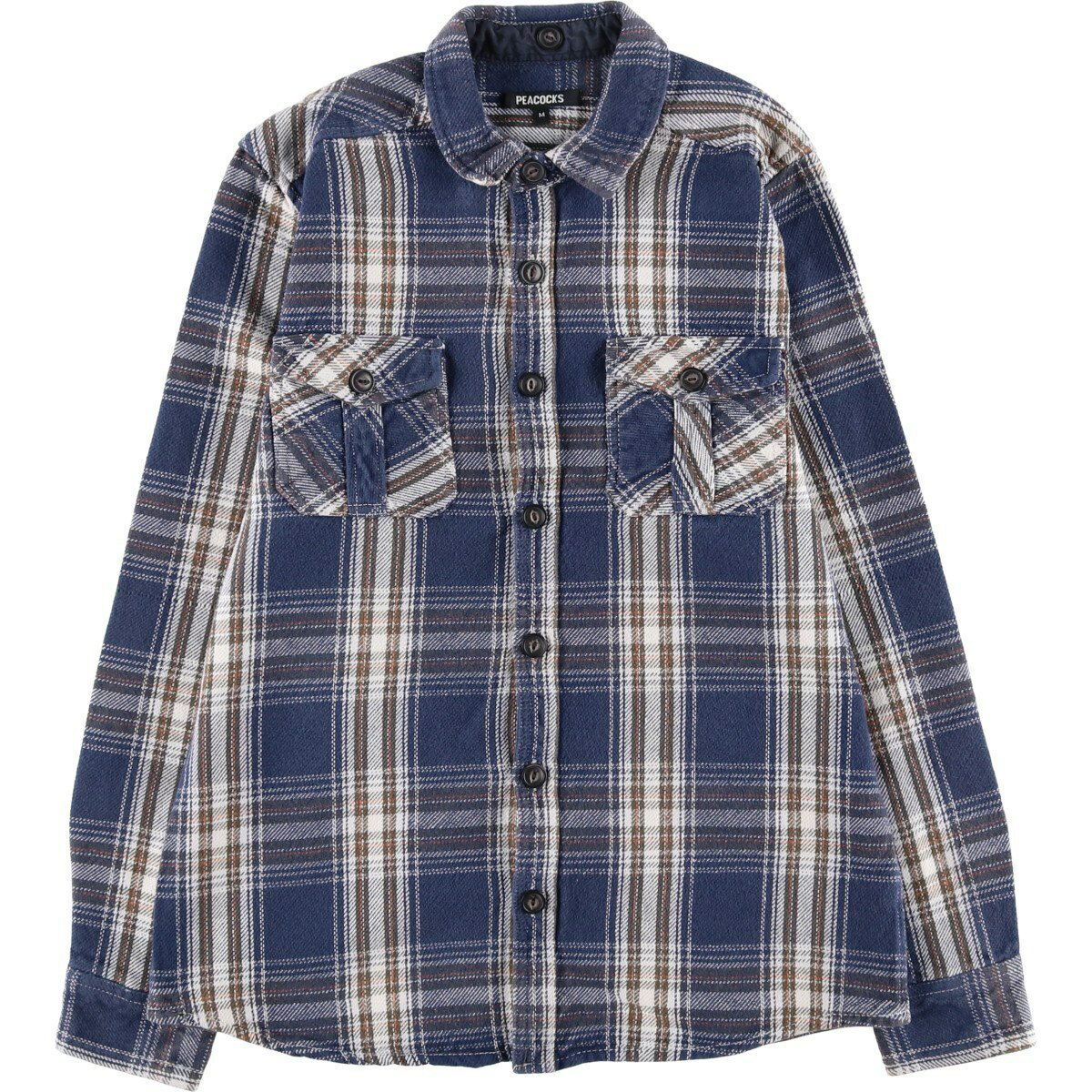 商品詳細 ブランド・PEACOCKS・ 特徴・厚手・レギュラーカラー・長袖・ モデル/形状・長袖 フランネルチェックシャツ・ 素材・コットン:100%・ 色・ブルー系 青色・ホワイト系 白色・ブラウン系 茶色・ 柄・チェック柄・ 生産国・イ...