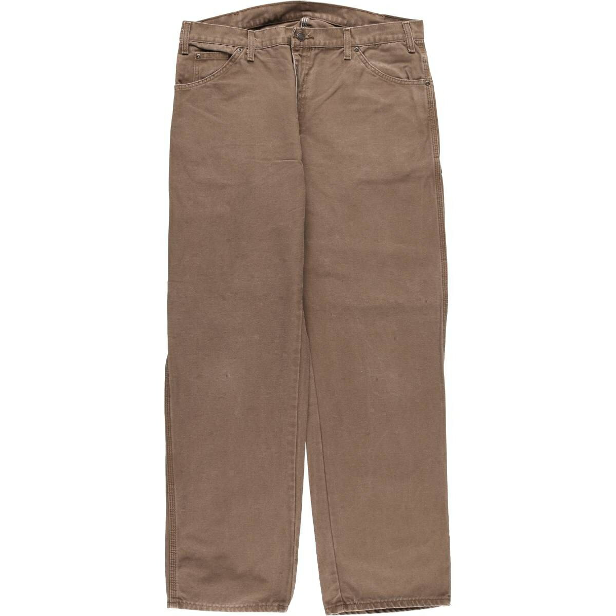 商品詳細 ブランド・Dickies・ディッキーズ・ 特徴・ジッパーフライ・スパナポケット・ハンマーループ・ワイドパンツ・ モデル/形状・ダックペインターパンツ・ 素材・コットン:100%・ 色・ブラウン系 茶色・ 柄・無地・ロゴパッチ・ 生...