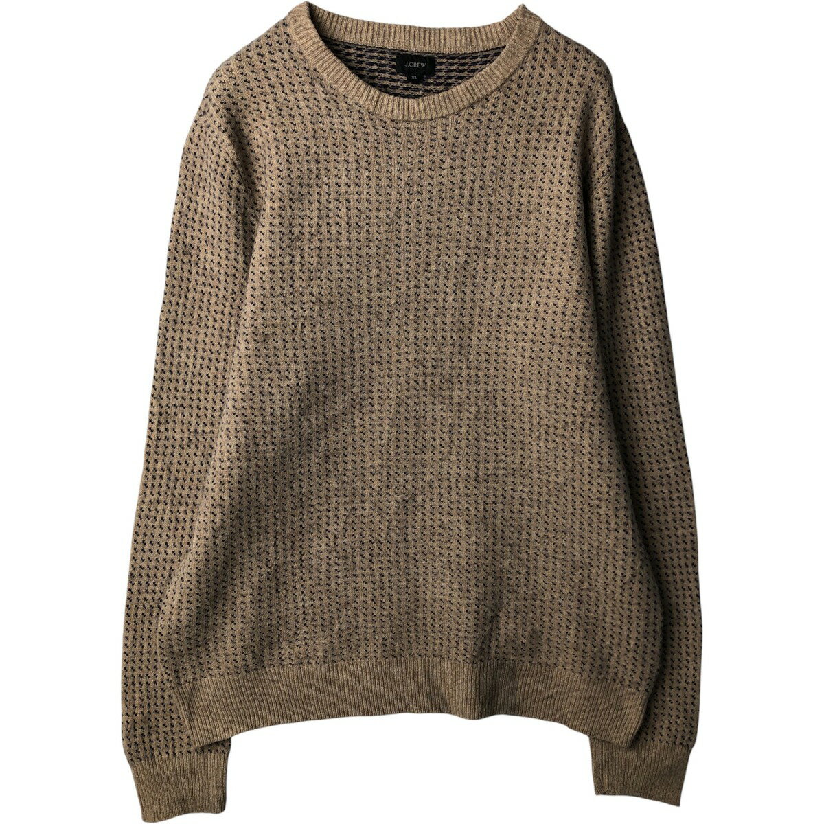 商品詳細 ブランド・J.Crew・ジェイクルー・ 特徴・長袖・クルーネック(丸首)・ モデル/形状・メリノウールニットセーター・ 素材・メリノウール:60%・ナイロン:40%・ 色・ベージュ系・ネイビー系 紺色・ 柄・バーズアイ柄・ 生産国...