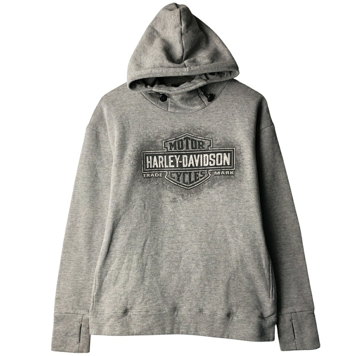 商品詳細 ブランド・Harley-Davidson・ハーレーダビッドソン・ 特徴・プルオーバー・長袖・両面プリント・ モデル/形状・アドバタイジング スウェットプルオーバーパーカー・ 素材・コットン:65%・ポリエステル:35%・ 色・グレ...