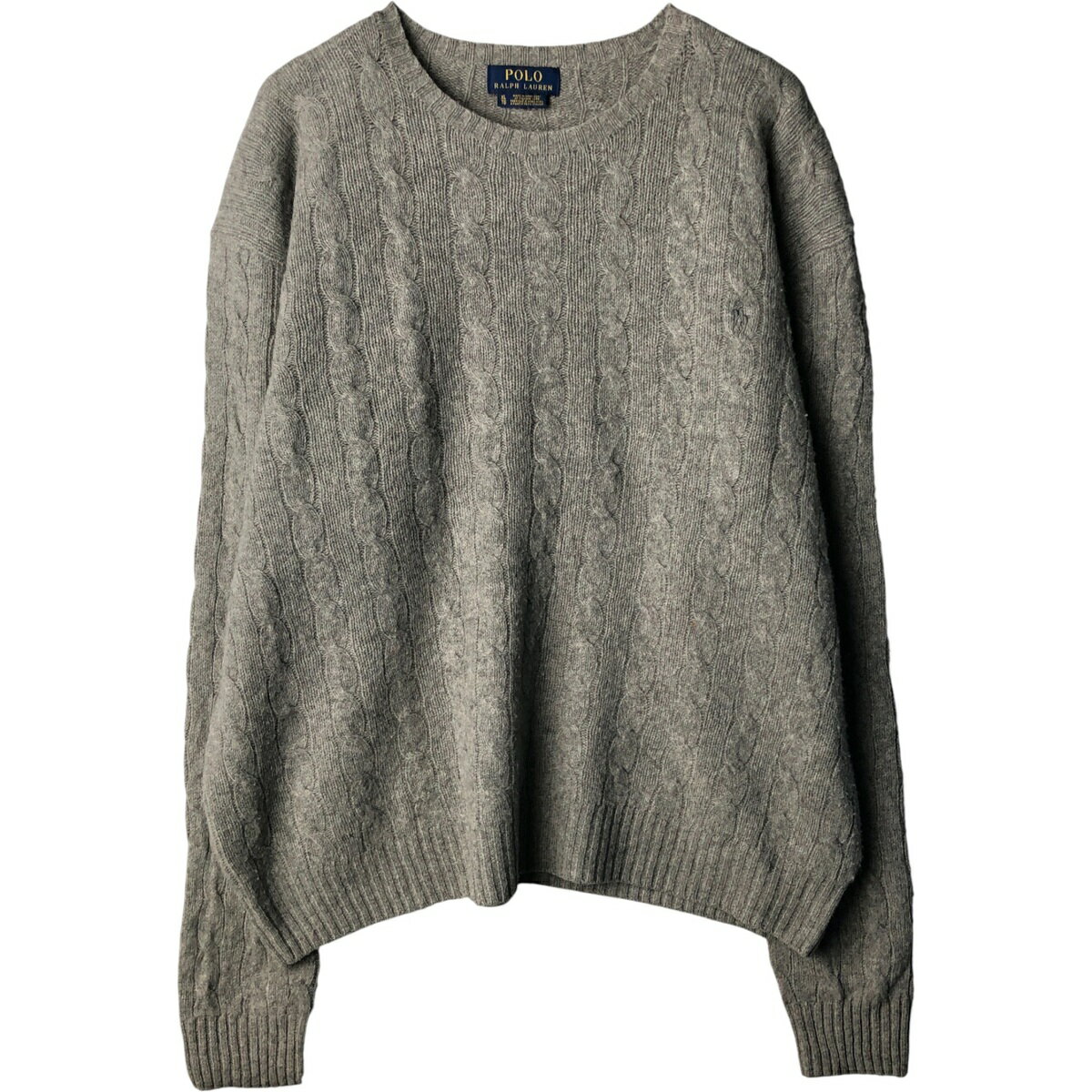 商品詳細 ブランド・Ralph Lauren・ラルフローレン・ 特徴・長袖・クルーネック(丸首)・ケーブル編み・カシミア混・ モデル/形状・POLO RALPH LAUREN・メリノウールニットセーター・ 素材・メリノウール:90%・カシミ...