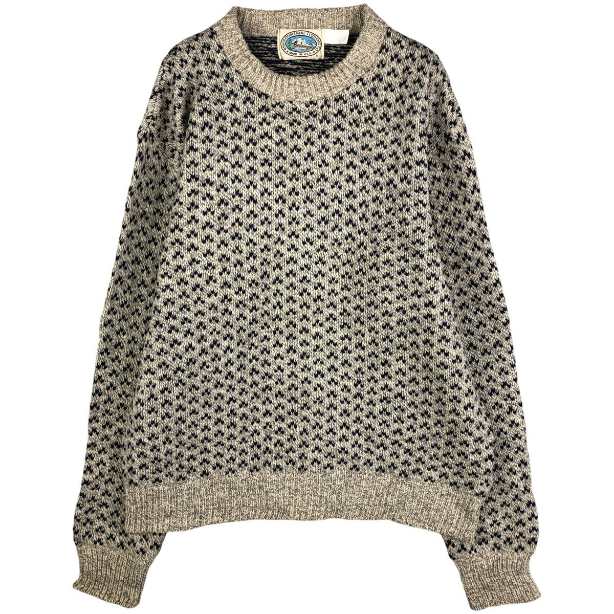 商品詳細 ブランド・ENVIRONMENTAL CLOTHING CO.・ 特徴・クルーネック(丸首)・長袖・ モデル/形状・ウールニットセーター・ 素材・不明・ 色・グレー系 灰色・ネイビー系 紺色・ 柄・バーズアイ柄・ 生産国・USA製...