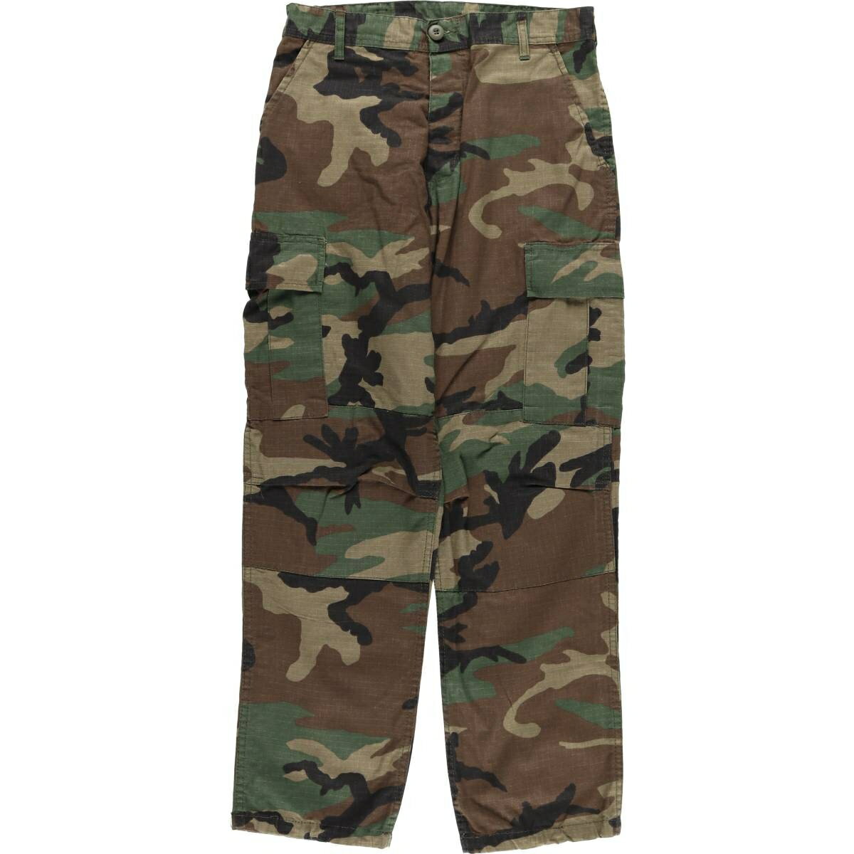 商品詳細 ブランド・ROTHCO・ 特徴・ボタンフライ・民間品・ワイドパンツ・裾調節可能・カーゴポケット・ モデル/形状・ミリタリー カーゴパンツ・ 素材・コットン:100%・ 色・カーキ系・ 柄・迷彩柄・ウッドランドカモ・ 生産国・中国製...