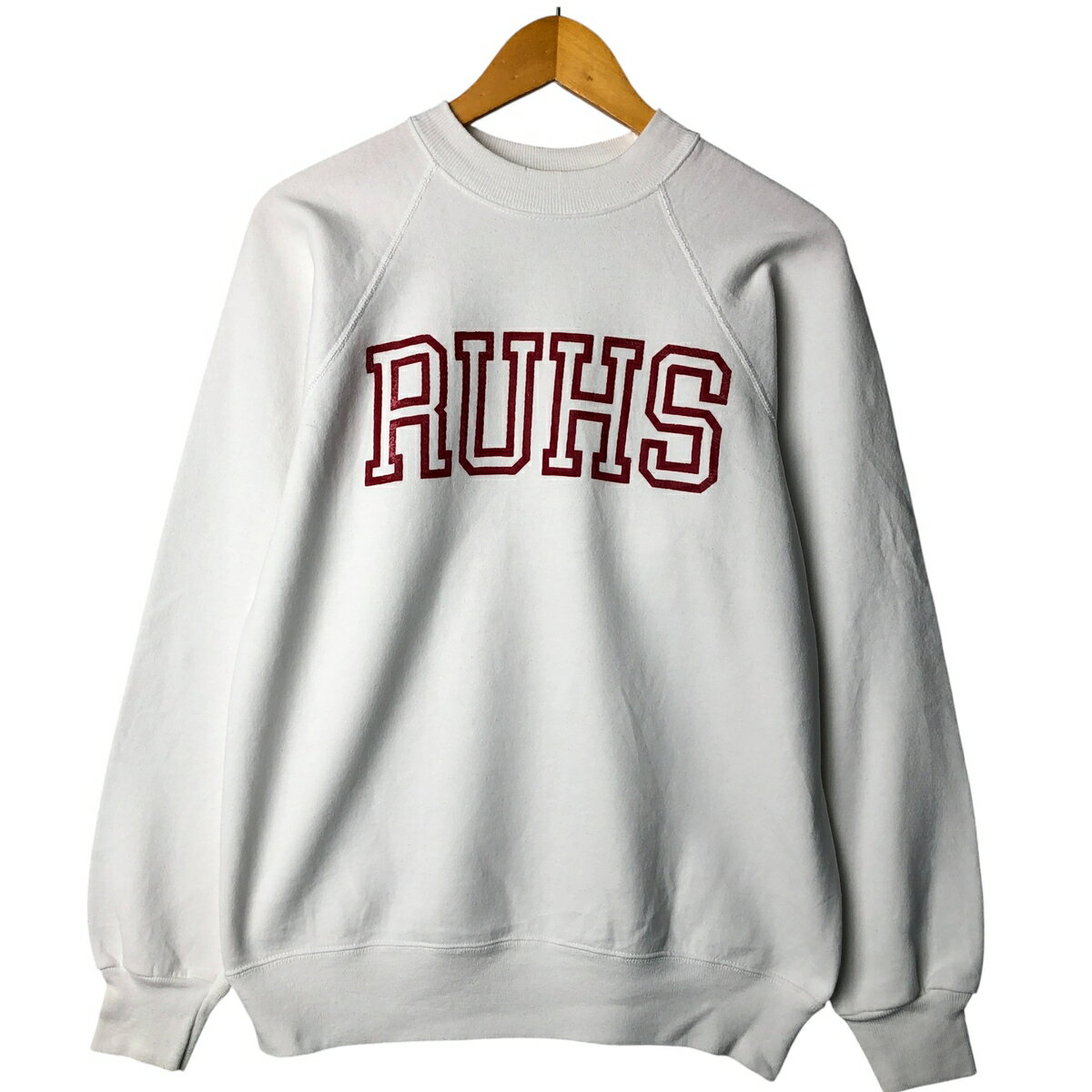 商品詳細 ブランド・Hanes・ヘインズ・ 特徴・クルーネック(丸首)・長袖・ヴィンテージ・両面プリント・ラグランスリーブ・ モデル/形状・青タグ・カレッジスウェットシャツ トレーナー・ 素材・コットン:50%・ポリエステル:50%・ 色・...