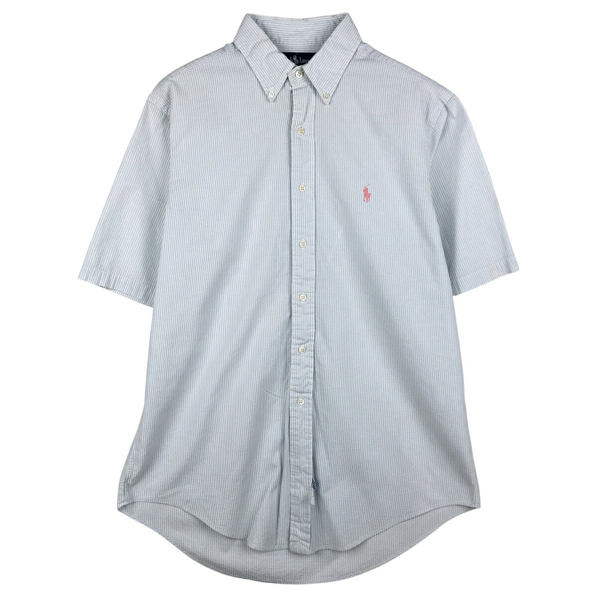 商品詳細 ブランド・Ralph Lauren・ラルフローレン・ 特徴・ボタンダウン・半袖・シアサッカー・ モデル/形状・半袖 ボタンダウン ストライプシャツ・ 素材・コットン:100%・ 色・ブルー系 水色・ホワイト系 白色・ 柄・ストライ...