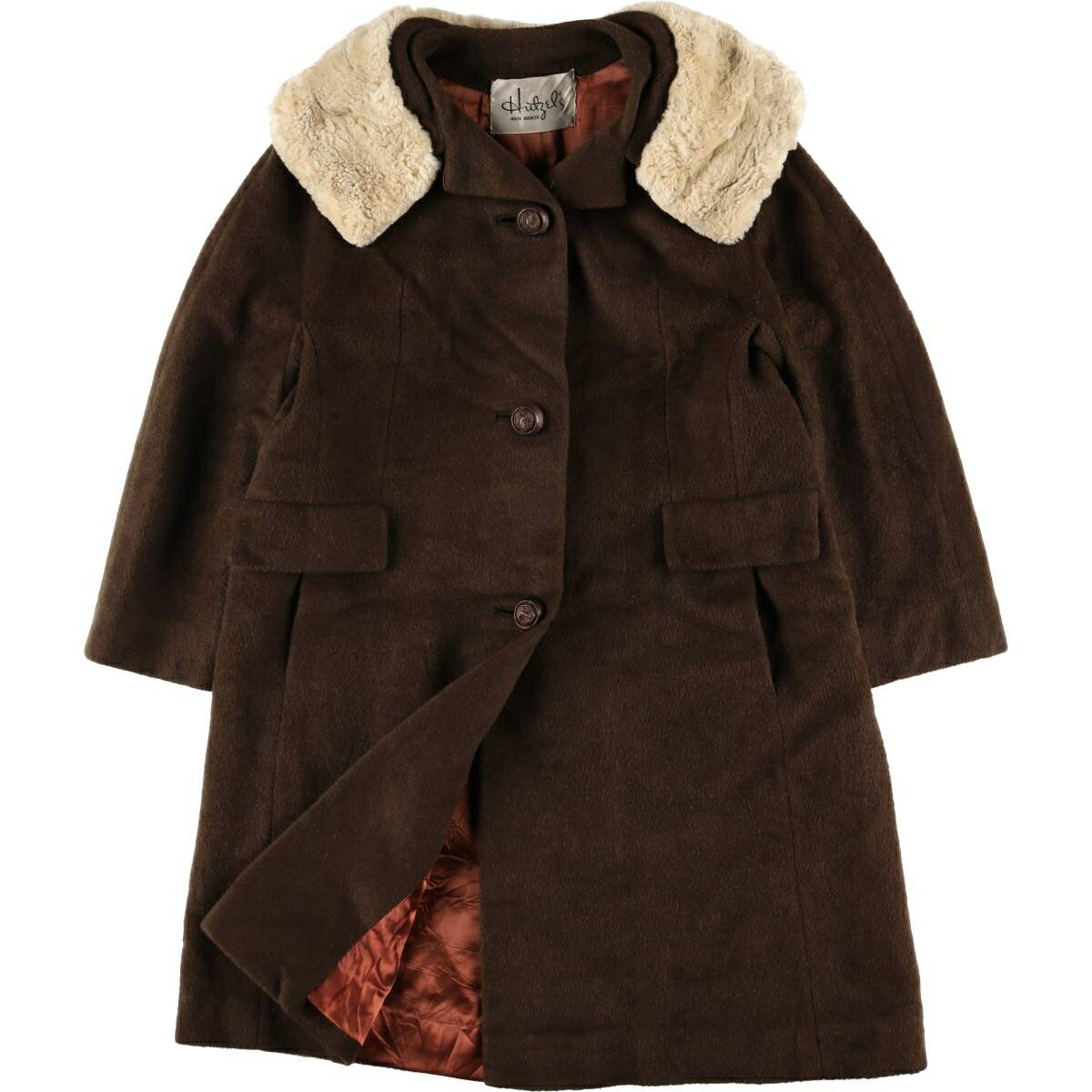 商品詳細 ブランド・Hutzel's・ 特徴・厚手・長袖・ヴィンテージ・ウールコート・ モデル/形状・ファーコート・ 素材・不明・ 色・ブラウン系 茶色・ 柄・無地・ 生産国・不明・ 年代・90年代・ サイズ・レディースL・表記サイズ:不明...