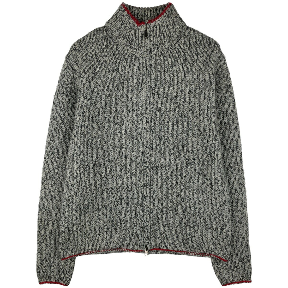 商品詳細 ブランド・BANANA REPUBLIC・バナナリパブリック・ 特徴・長袖・フルジップ・ハイネック・ モデル/形状・ドライバーズニットセーター・ 素材・ウール:100%・ 色・グレー系 灰色・ 柄・無地・ 生産国・香港製・ 年代・...