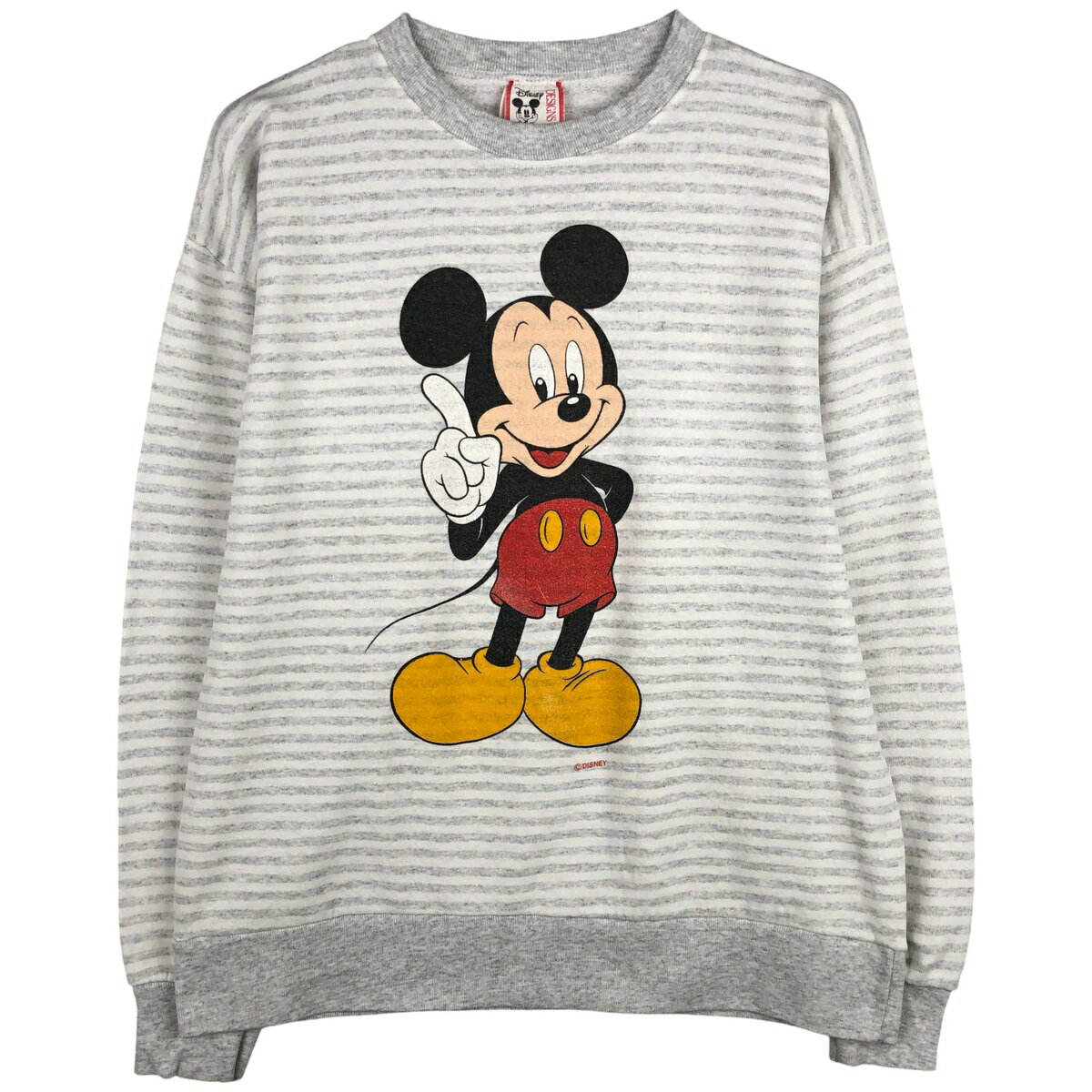 商品詳細 ブランド・Disney・ディズニー・ 特徴・クルーネック(丸首)・長袖・ヴィンテージ・ モデル/形状・MICKEY MOUSE ミッキーマウス・キャラクタースウェットシャツ トレーナー・ 素材・不明・ 色・グレー系 灰色・ 柄・プ...