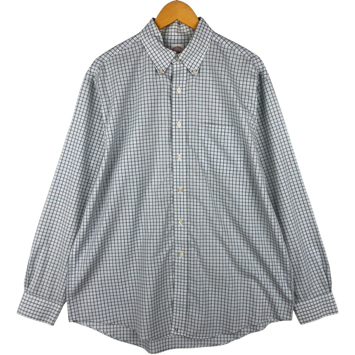 商品詳細 ブランド・Brooks Brothers・ブルックスブラザーズ・ 特徴・薄手・ボタンダウン・長袖・ モデル/形状・Est.1818・長袖 ボタンダウンチェックシャツ・ 素材・コットン:100%・ 色・ホワイト系 白色・ブルー系 水...