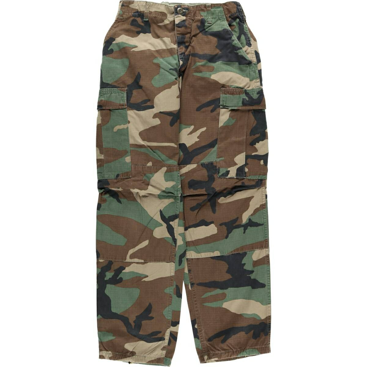 商品詳細 ブランド・UNKNOWN・ 特徴・ボタンフライ・サイドアジャスター・カーゴポケット・裾調節可能・ワイドパンツ・ モデル/形状・TROUSERS HOT WEATHER WOODLAND CAMOUFLAGE・ミリタリー カーゴパン...