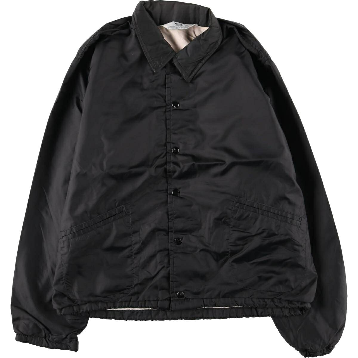 商品詳細 ブランド・WEST WIND・ 特徴・薄手・スナップボタン・ヴィンテージ・ドローコード・バックプリント・ モデル/形状・コーチジャケット・ 素材・不明・ 色・ブラック系 黒色・ 柄・プリント・ 生産国・USA製・ 年代・80年代・...