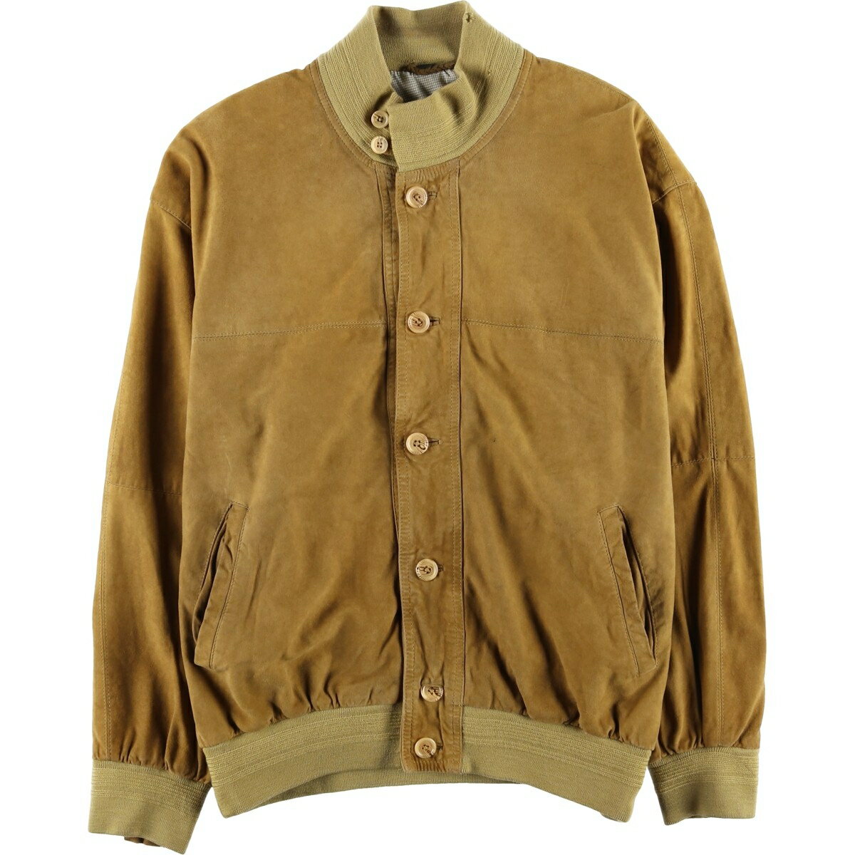 商品詳細 ブランド・Jean Jacques Benson・ 特徴・肩パッドあり・長袖・チェック柄ライナー・スタンドカラー・ モデル/形状・スエードレザーブルゾン・ 素材・本革レザー スエードレザー・ 色・ベージュ系・ 柄・無地・ 生産国・...