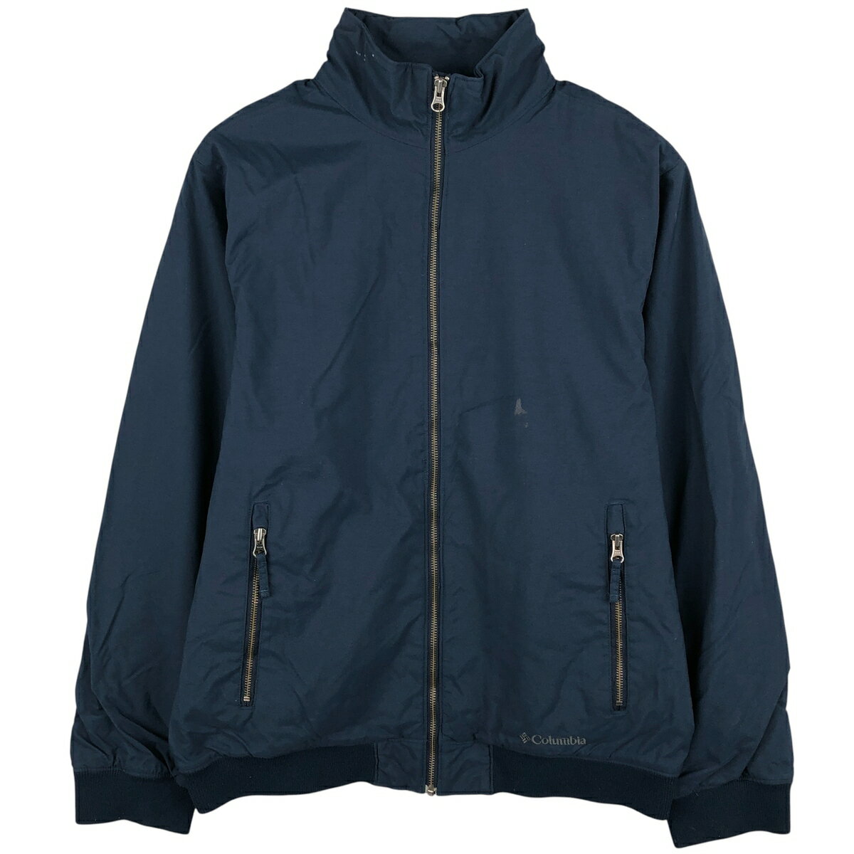 商品詳細 ブランド・Columbia・コロンビア・ 特徴・厚手・フルジップ・長袖・フリースライナー・ モデル/形状・ナイロンブルゾン・ 素材・ナイロン:100%・ 色・ネイビー系 紺色・ 柄・無地・ワンポイント・ 生産国・中国製・ 年代・0...