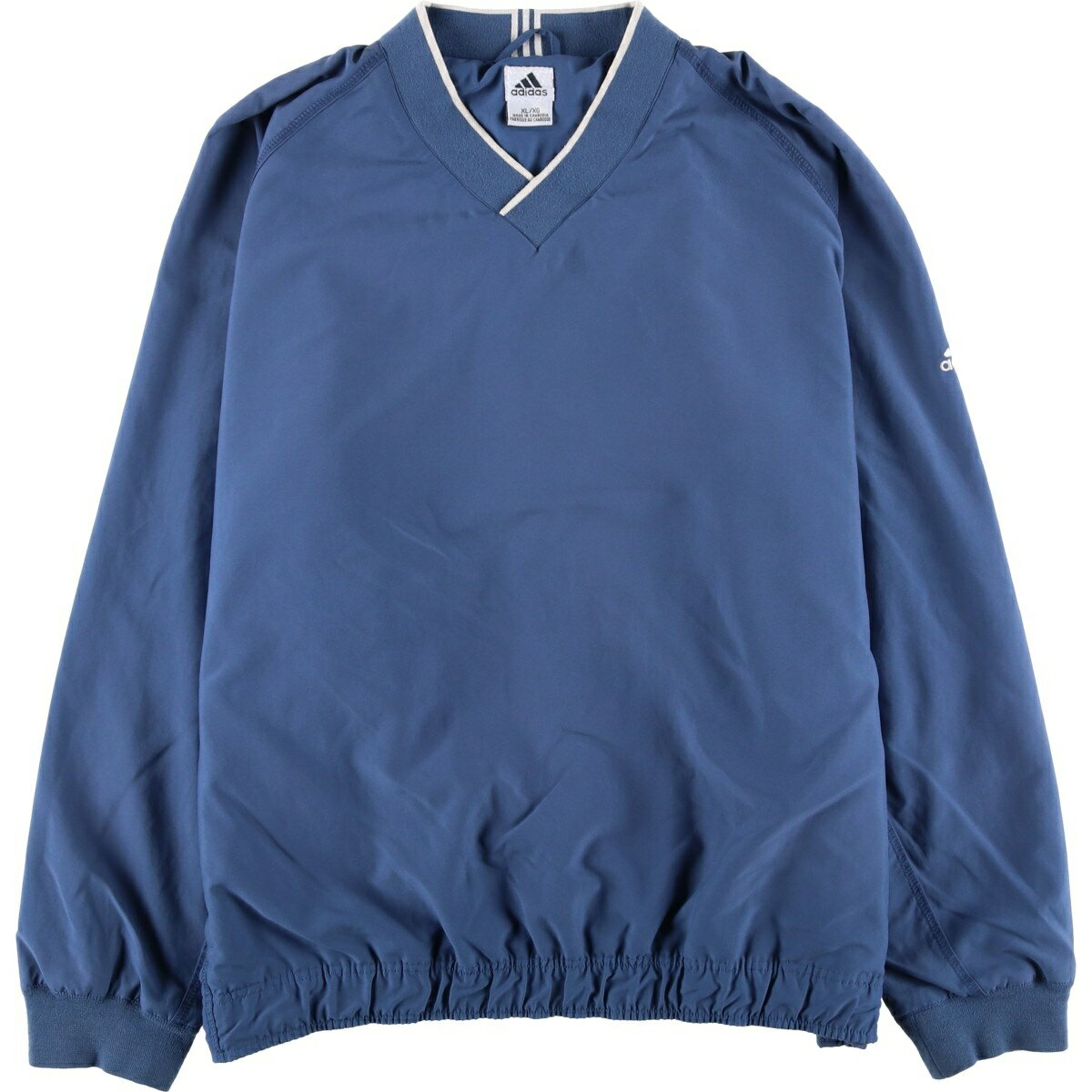 商品詳細 ブランド・adidas・アディダス・ 特徴・薄手・Vネック・長袖・メッシュライナー・ラグランスリーブ・ モデル/形状・CLIMASHELL WIND・ウォームアッププルオーバー・ 素材・ポリエステル:100%・ 色・ブルー系 青色...