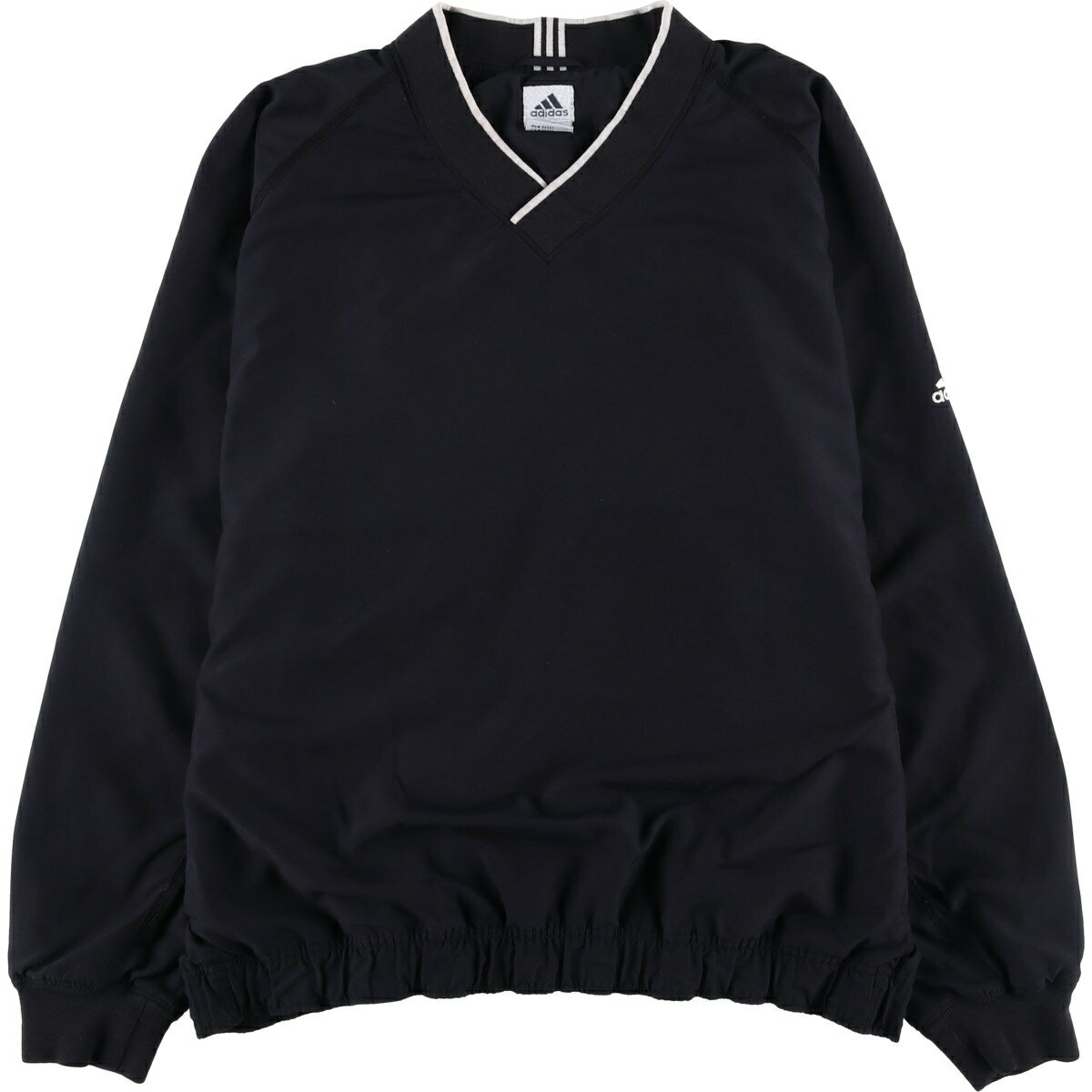 商品詳細 ブランド・adidas・アディダス・ 特徴・薄手・Vネック・長袖・メッシュライナー・ラグランスリーブ・ モデル/形状・CLIMASHELL WIND・ウォームアッププルオーバー・ 素材・ポリエステル:100%・ 色・ブラック系 黒...