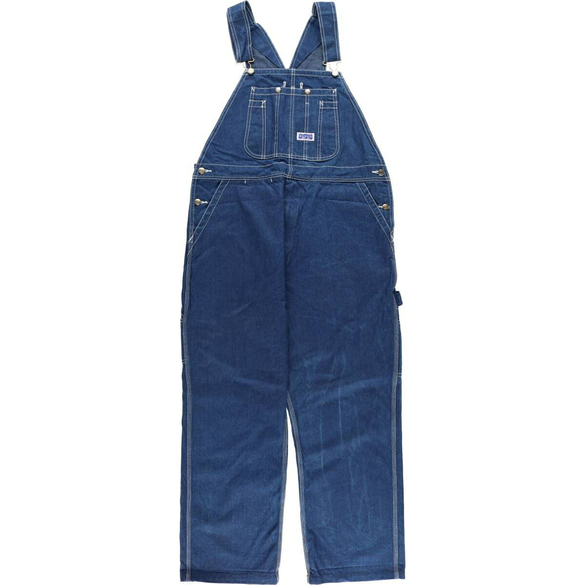 商品詳細 ブランド・Big Smith・ビッグスミス・ 特徴・ジッパーフライ・ハンマーループ・スパナポケット・ワイドパンツ・ビッグサイズ・ モデル/形状・デニムオーバーオール・ 素材・コットン:100%・ 色・ネイビー系 紺色・ 柄・無地・...