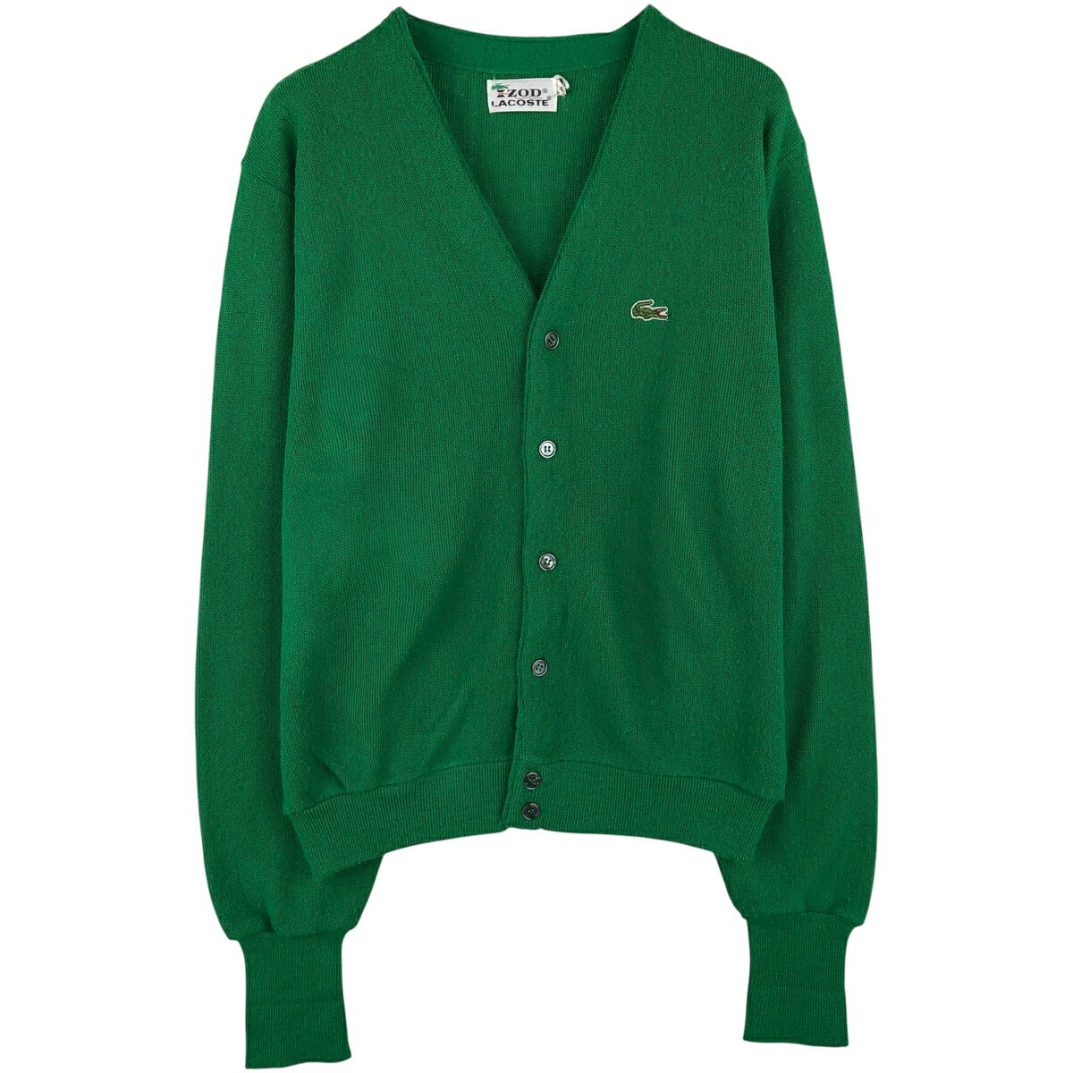 商品詳細 ブランド・LACOSTE・ラコステ・ 特徴・長袖・ヴィンテージ・短丈ショート丈・ モデル/形状・IZOD・アクリルニットカーディガン・ 素材・アクリル:100%・ 色・グリーン系 緑色・ 柄・無地・ワンポイント・ 生産国・不明・ ...