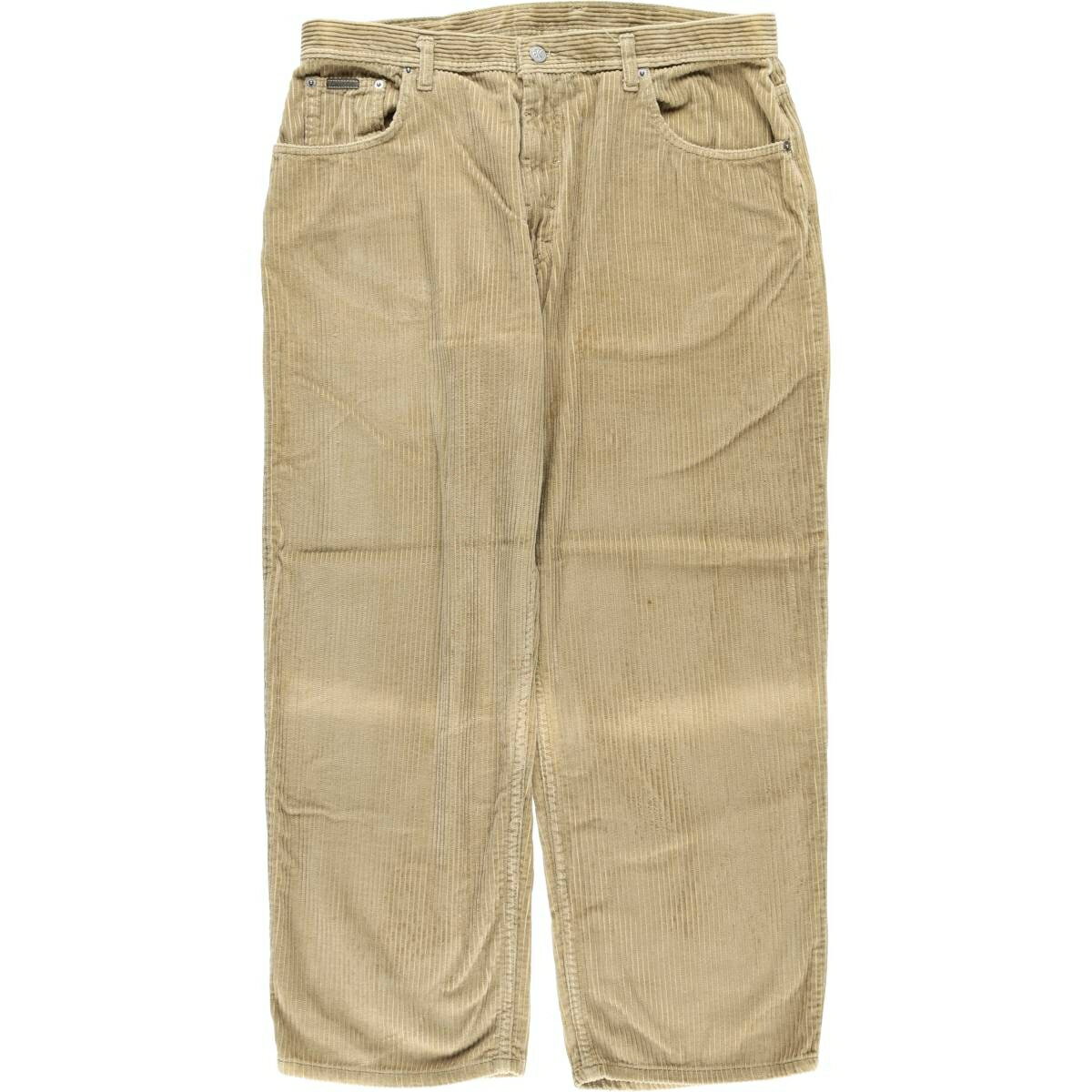 商品詳細 ブランド・Calvin klein・カルバンクライン・ 特徴・厚手・ワイドパンツ・ジッパーフライ・太畝・ モデル/形状・LOOSE FIT ZIPPER・コーデュロイパンツ・ 素材・コットン:100%・ 色・ベージュ系 ブラウン・...