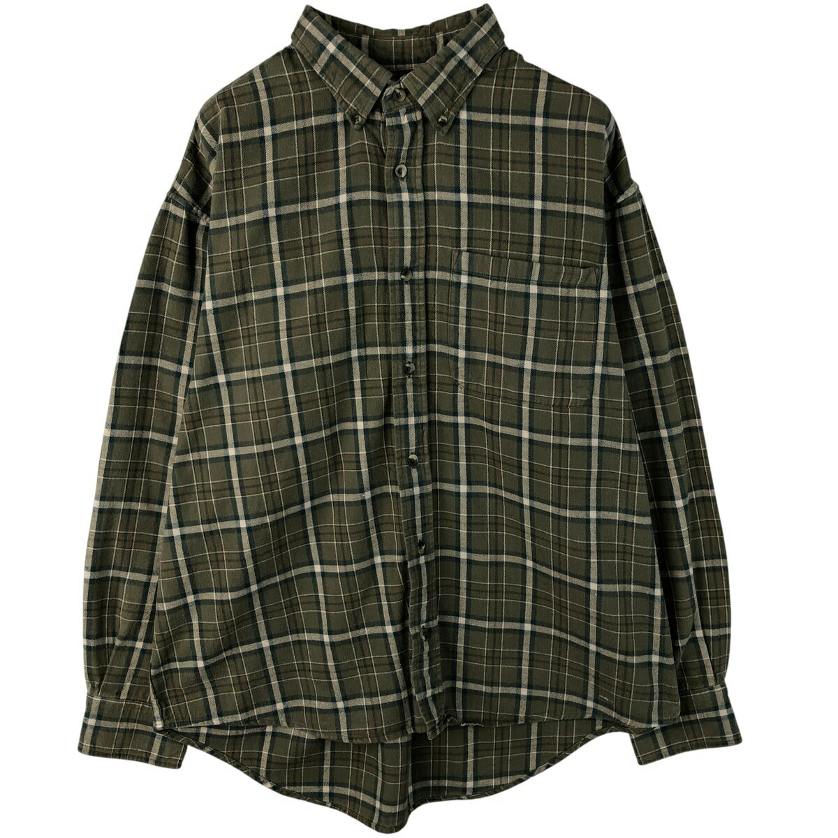 商品詳細 ブランド・Cabelas・カベラス・ 特徴・厚手・長袖・レギュラーカラー・ヴィンテージ・ モデル/形状・長袖 ボタンダウン ライトネルチェックシャツ・ 素材・コットン:100%・ 色・グリーン系 緑色・カーキ系 ベージュ・ 柄・チ...