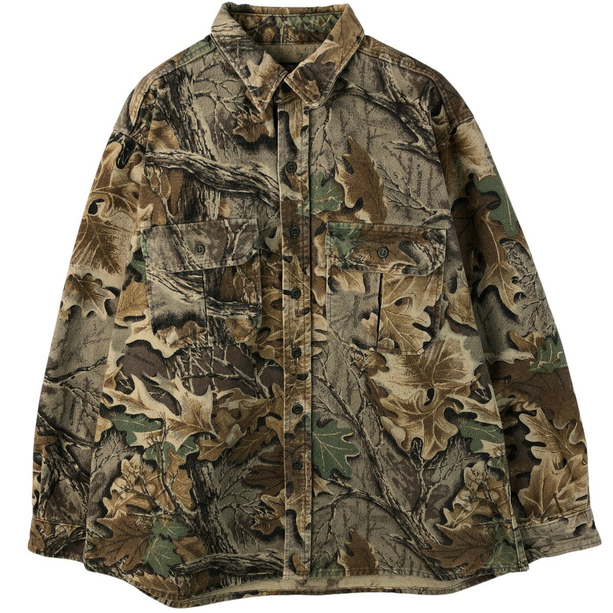 商品詳細 ブランド・Cabelas・カベラス・ 特徴・厚手・レギュラーカラー・長袖・ヴィンテージ・ モデル/形状・長袖 ヘビーネルシャツ・ 素材・コットン:100%・ 色・カーキ系 ブラウン・グリーン系 緑色・ 柄・迷彩柄・リアルツリーカモ...