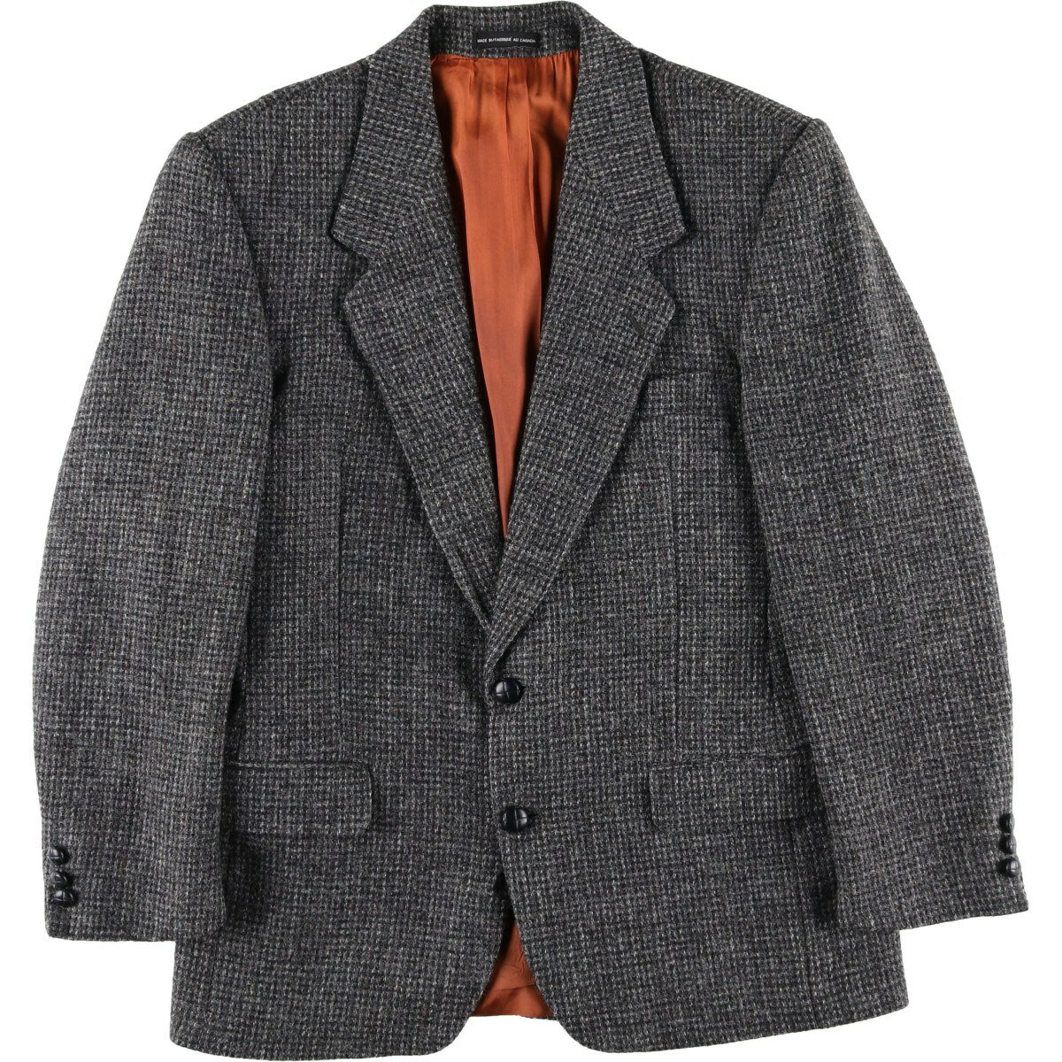 商品詳細 ブランド・MOORES・ 特徴・厚手・2B 2つボタン・総裏・肩パットあり・センターベント・ モデル/形状・Harris Tweed ハリスツイード・ウールテーラードジャケット・ 素材・ウール:100%・ 色・グレー系 灰色・ 柄...