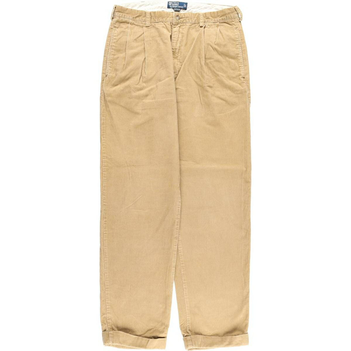 商品詳細 ブランド・Ralph Lauren・ラルフローレン・ 特徴・厚手・ジッパーフライ・ワイドパンツ・ツータック・ モデル/形状・POLO by Ralph Lauren HAMMOND PANT・コーデュロイパンツ・ 素材・コットン:...