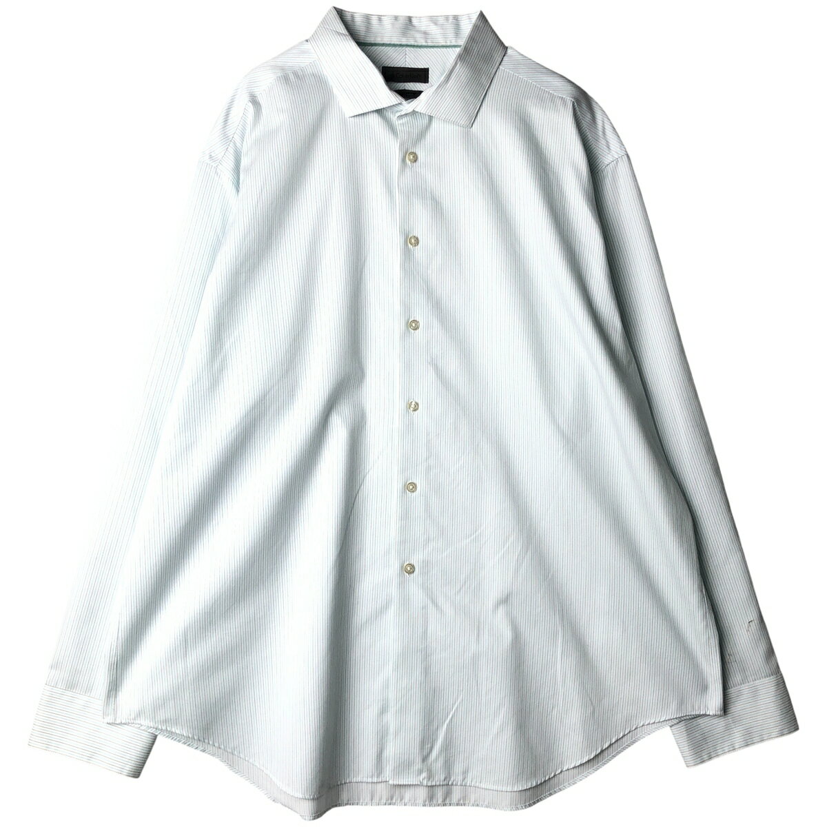 商品詳細 ブランド・Calvin klein・カルバンクライン・ 特徴・薄手・レギュラーカラー・長袖・襟芯入り・ モデル/形状・SLIM FIT・長袖 コットンストライプシャツ・ 素材・コットン:100%・ 色・ホワイト系 白色・ターコイズ...