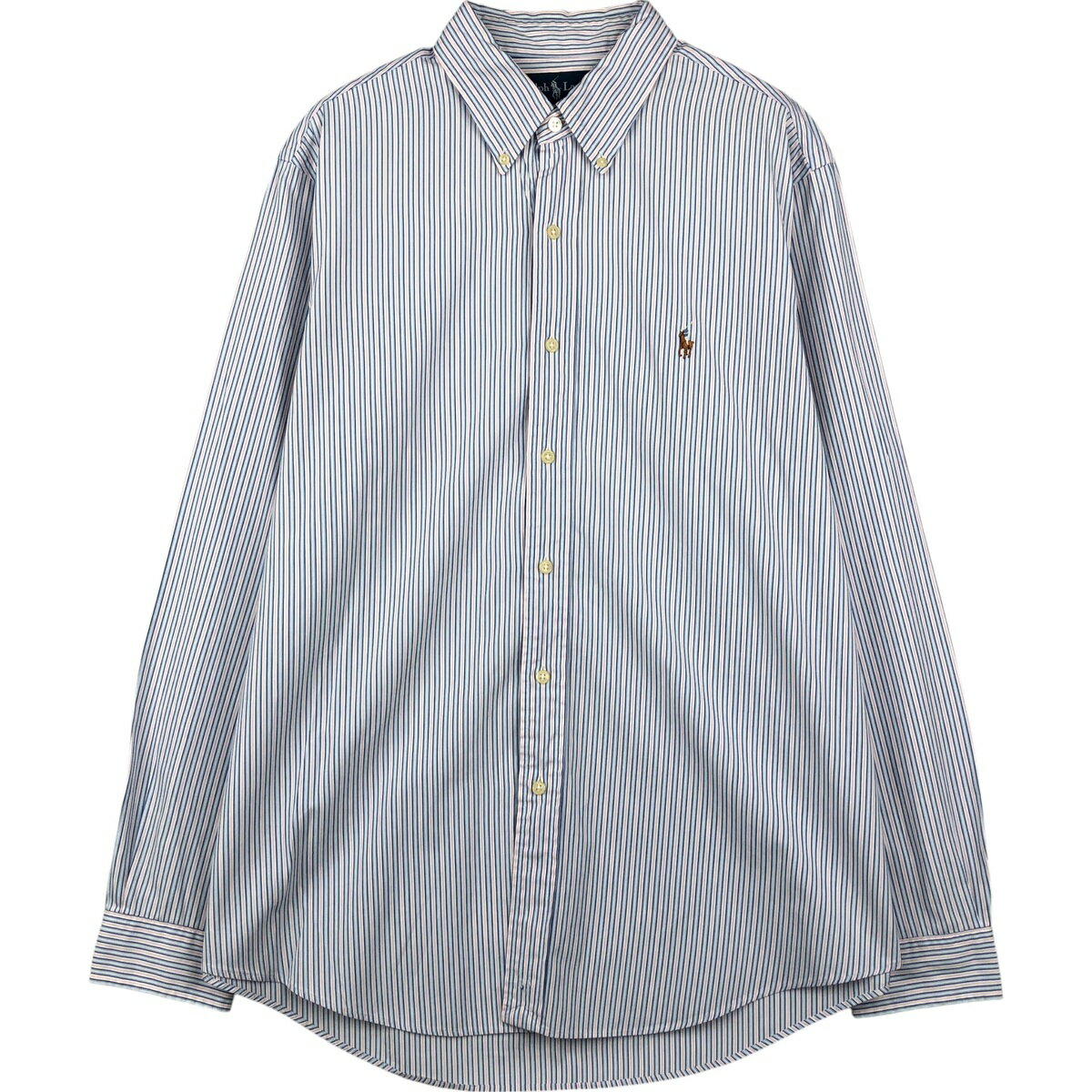 商品詳細 ブランド・Ralph Lauren・ラルフローレン・ 特徴・薄手・長袖・ボタンダウン・オックスフォード・ モデル/形状・CUSTOM FIT・長袖 ボタンダウンストライプシャツ・ 素材・コットン:100%・ 色・ブルー系 水色・マ...