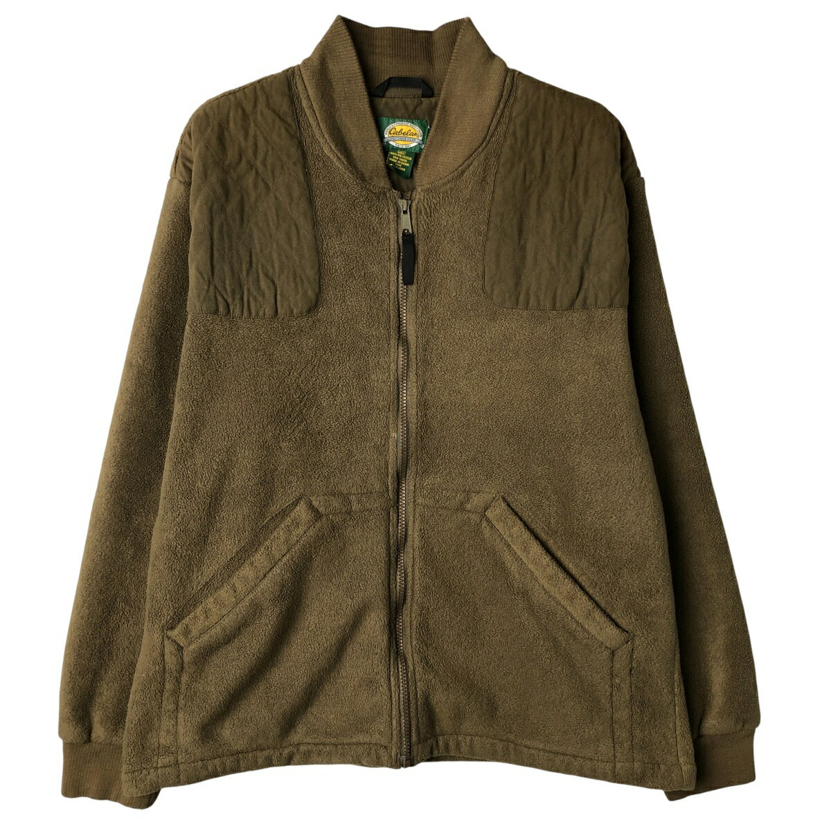 商品詳細 ブランド・Cabelas・カベラス・ 特徴・フルジップ・長袖・ヴィンテージ・ガンパッチ・ モデル/形状・フリースジャケット・ 素材・ポリエステル:100%・ 色・カーキ系・ 柄・無地・ロゴ刺繍・ 生産国・中国製・ 年代・90年代・...