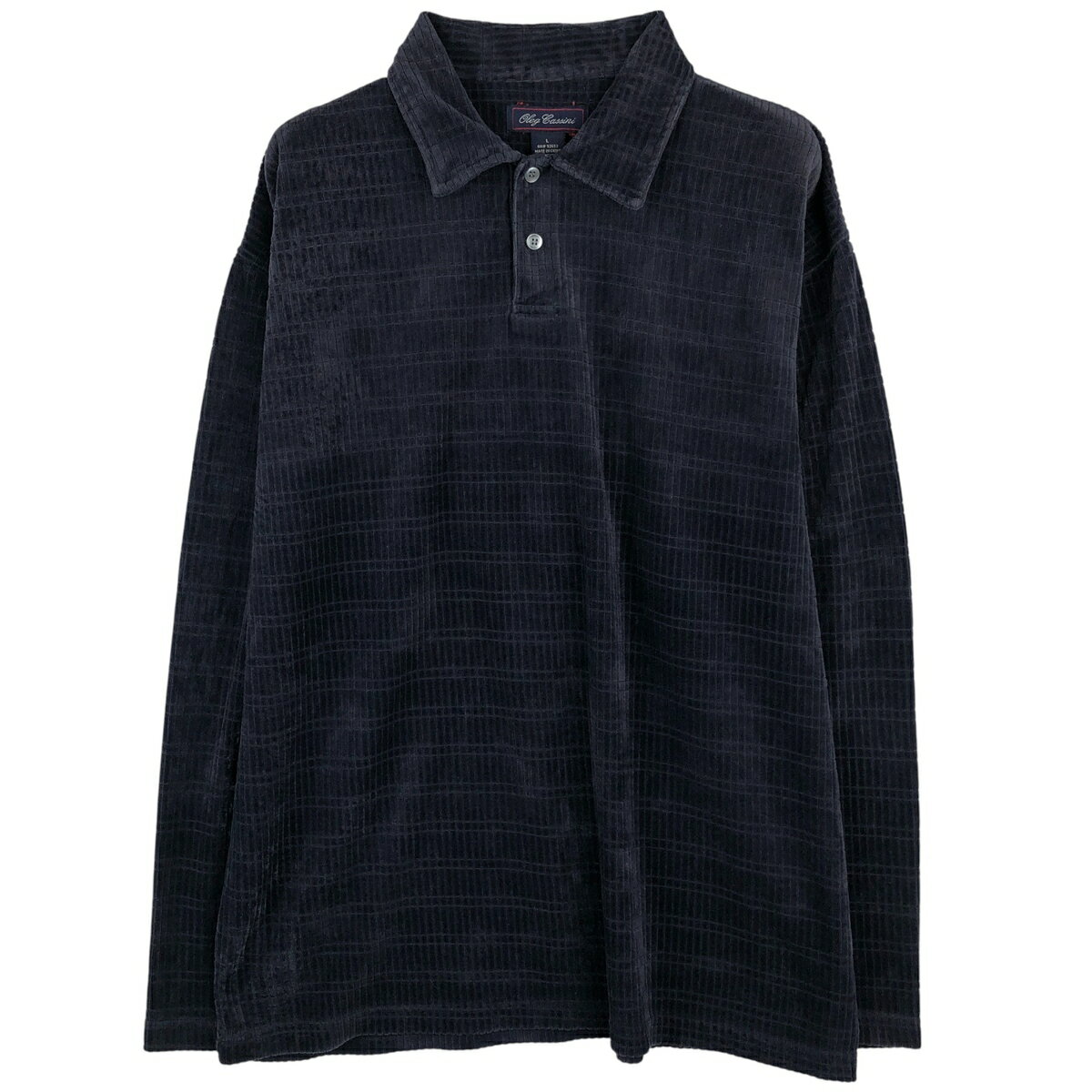 商品詳細 ブランド・Oleg Cassini・ 特徴・レギュラーカラー・長袖・ベロア・ モデル/形状・長袖 ポロシャツ・ 素材・その他:75%・ポリエステル:25%・ 色・ブラック系 黒色・ 柄・無地・ 生産国・中国製・ 年代 サイズ・メン...