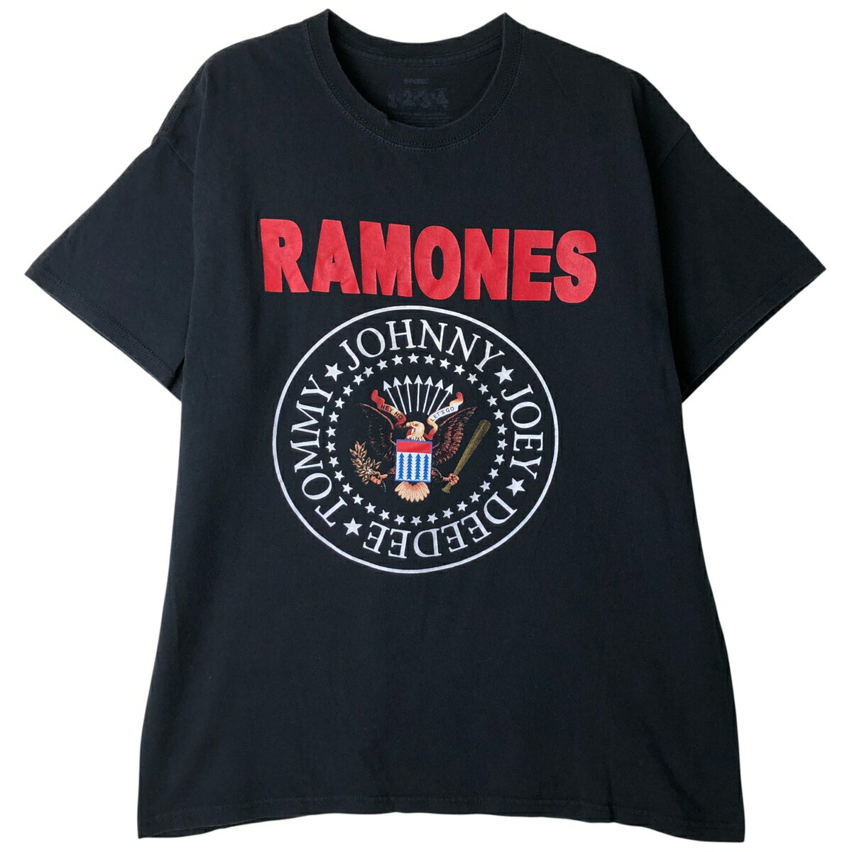 商品詳細 ブランド・UNKNOWN・ 特徴・クルーネック(丸首)・半袖・パンク・ モデル/形状・RAMONES ラモーンズ・バンドTシャツ バンT・ 素材・コットン:100%・ 色・ブラック系 黒色・ 柄・プリント・鷲柄 イーグル柄・ 生産...