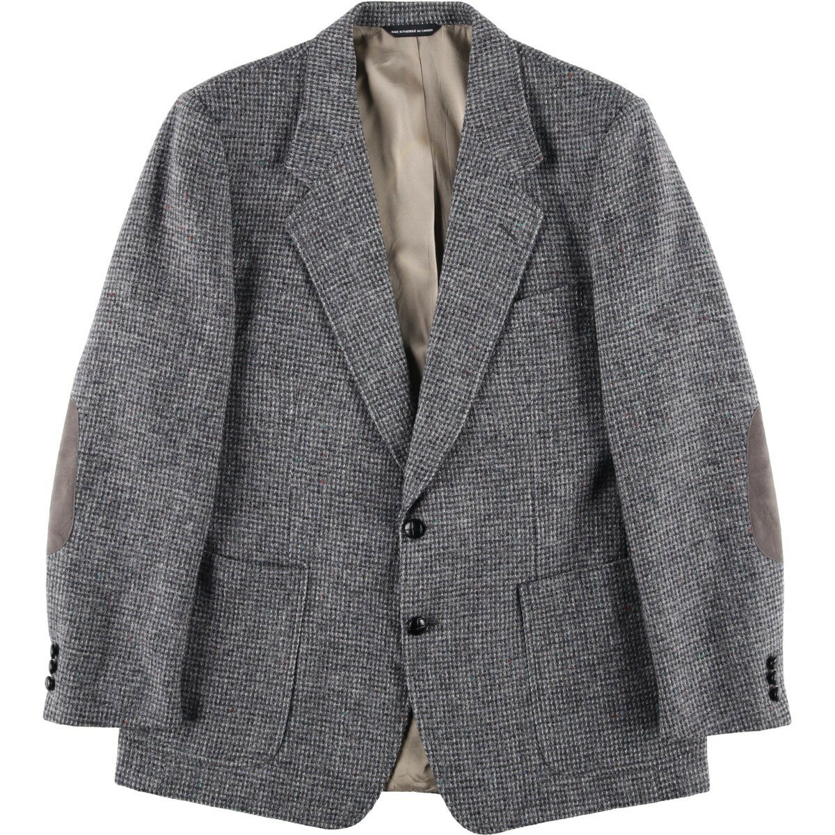 商品詳細 ブランド・MOORES・ 特徴・厚手・2B 2つボタン・肩パッドあり・センターベント・エルボーパッチ・ モデル/形状・Harris Tweed ハリスツイード・ウールテーラードジャケット・ 素材・ウール:100%・ 色・グレー系 ...