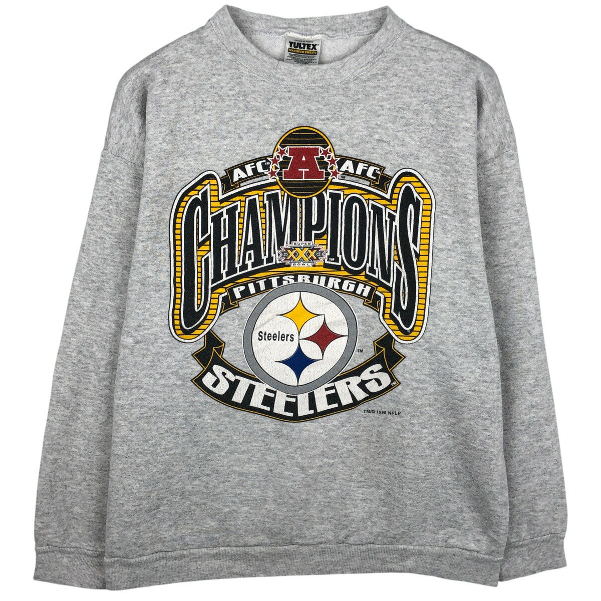 商品詳細 ブランド・TULTEX・ 特徴・クルーネック(丸首)・長袖・ヴィンテージ・ モデル/形状・NFL PITTSBURGH STEELERS ピッツバーグスティーラーズ・プリントスウェットシャツ トレーナー・ 素材・コットン:60%・...