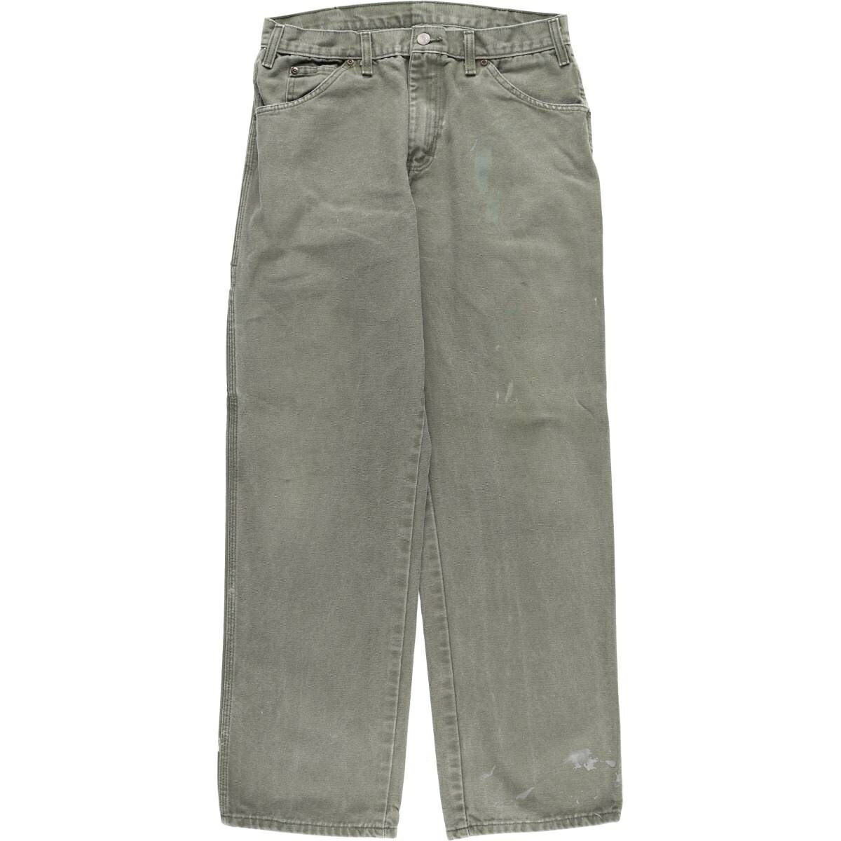 商品詳細 ブランド・Dickies・ディッキーズ・ 特徴・ジッパーフライ・スパナポケット・ハンマーループ・ワイドパンツ・ モデル/形状・ダックペインターパンツ・ 素材・コットン:100%・ 色・カーキ系 セージグリーン・ 柄・無地・ロゴパッ...