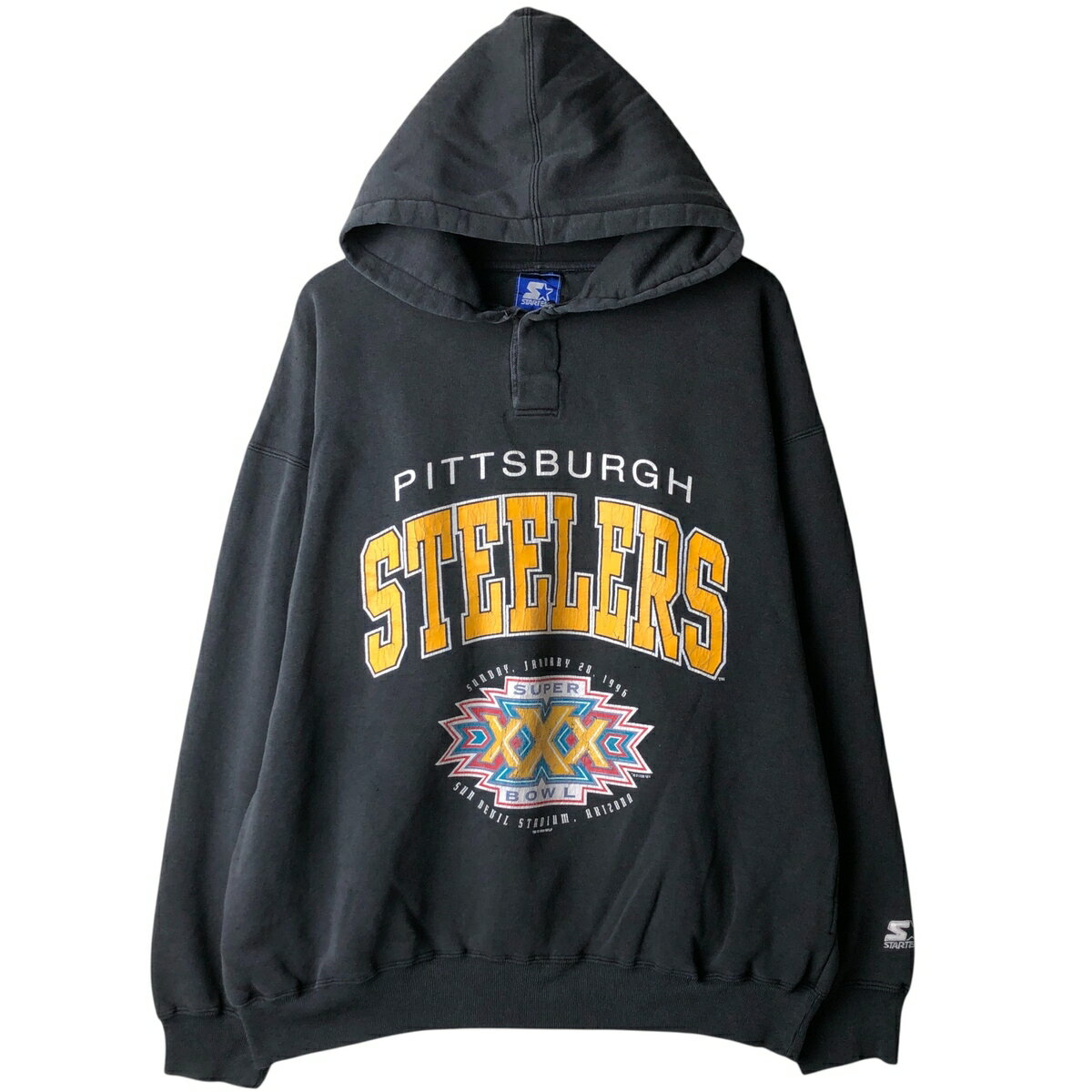 商品詳細 ブランド・Starter・スターター・ 特徴・ヴィンテージ・プルオーバー・長袖・NFL PITTSBURGH STEELERS ピッツバーグスティーラーズ ・ モデル/形状・SUPER BOWL XXX スーパーボウル・スウェット...