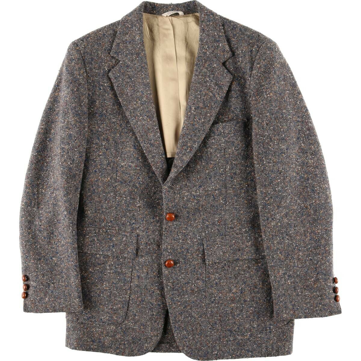 商品詳細 ブランド・BOUNDARY WATERS・ 特徴・厚手・2B 2つボタン・センターベント・肩パッドあり・背抜き・ モデル/形状・テーラードジャケット・ 素材・不明・ 色・グレー系 灰色・ 柄・カラーネップ・ 生産国・USA製・ 年...