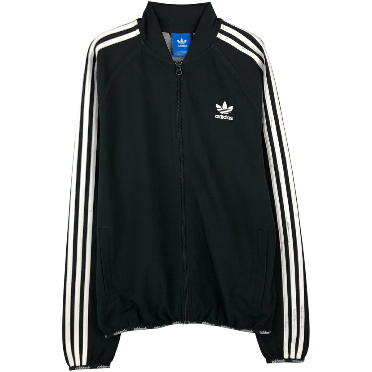 商品詳細 ブランド・adidas・アディダス・ 特徴・薄手・フルジップ・長袖・3本ライン・ラグランスリーブ・ モデル/形状・ORIGINALS オリジナルス・ジャージ トラックジャケット・ 素材・ポリエステル:100%・ 色・ブラック系 黒...