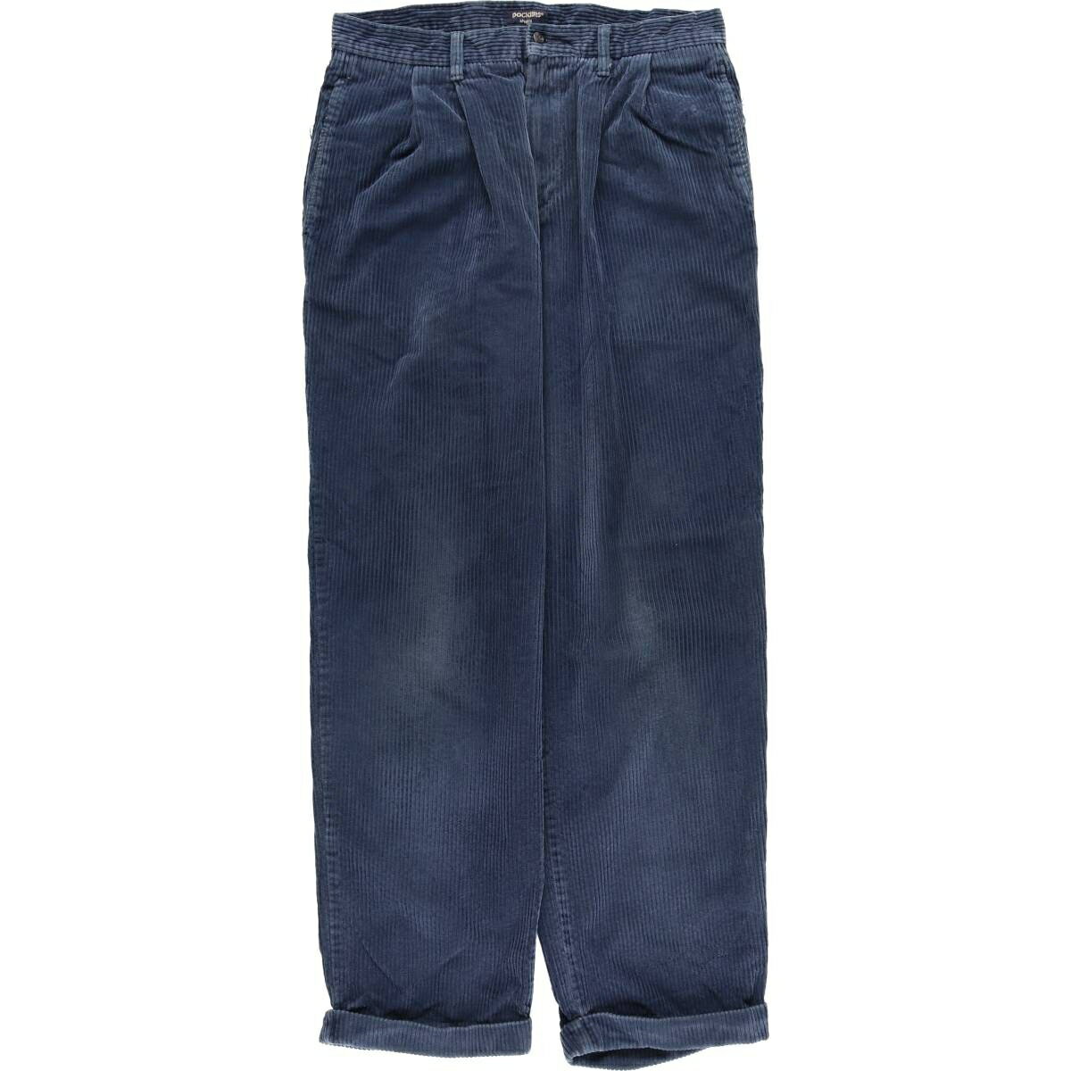 商品詳細 ブランド・DOCKERS・ドッカーズ・ 特徴・厚手・ワイドパンツ・ジッパーフライ・フェード・ツータック・ モデル/形状・khakis・コーデュロイパンツ・ 素材・コットン:85%・ポリエステル:15%・ 色・ネイビー系 紺色・ 柄...