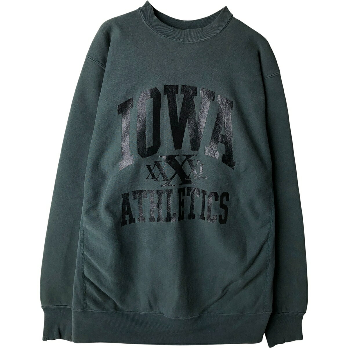 商品詳細 ブランド・MV SPORT・ 特徴・クルーネック(丸首)・サイドリブ・3連プリント・IOWA アイオワ大学・ヴィンテージ・ モデル/形状・PRO WEAVE・カレッジスウェットシャツ トレーナー・ 素材・コットン:90%・ポリエス...