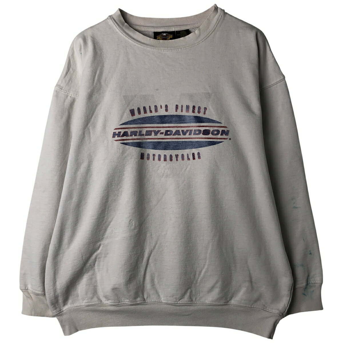 商品詳細 ブランド・Harley-Davidson・ハーレーダビッドソン・ 特徴・クルーネック(丸首)・長袖・ モデル/形状・アドバタイジング スウェットシャツ トレーナー・ 素材・コットン:80%・ポリエステル:20%・ 色・ベージュ系・...