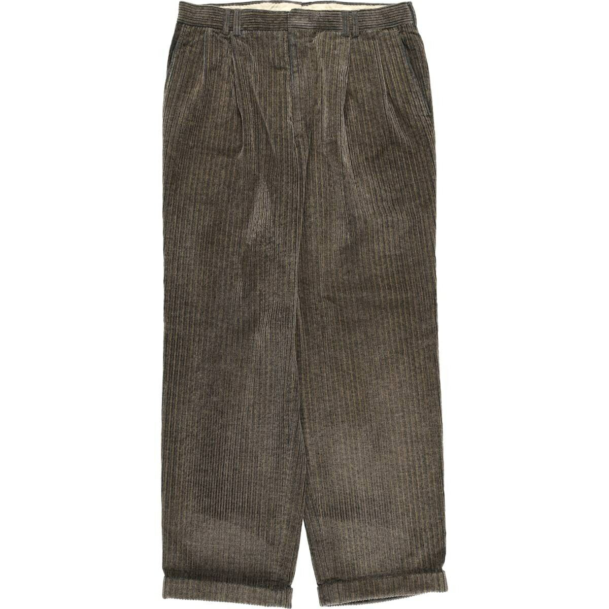 商品詳細 ブランド・CORBIN Threads・ 特徴・厚手・ワイドパンツ・ジッパーフライ・太畝・ツータック・ モデル/形状・F.R.Tripler・コーデュロイパンツ・ 素材・不明・ 色・チャコール・ベージュ系・ 柄・無地・ 生産国・U...