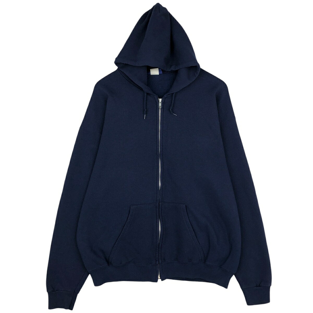 商品詳細 ブランド・FREMANTLE・ 特徴・フルジップ・長袖・ モデル/形状・スウェットフルジップパーカー・ 素材・コットン:50%・ポリエステル:50%・ 色・ネイビー系 紺色・ 柄・無地・ 生産国・USA製・ 年代 サイズ・メンズX...